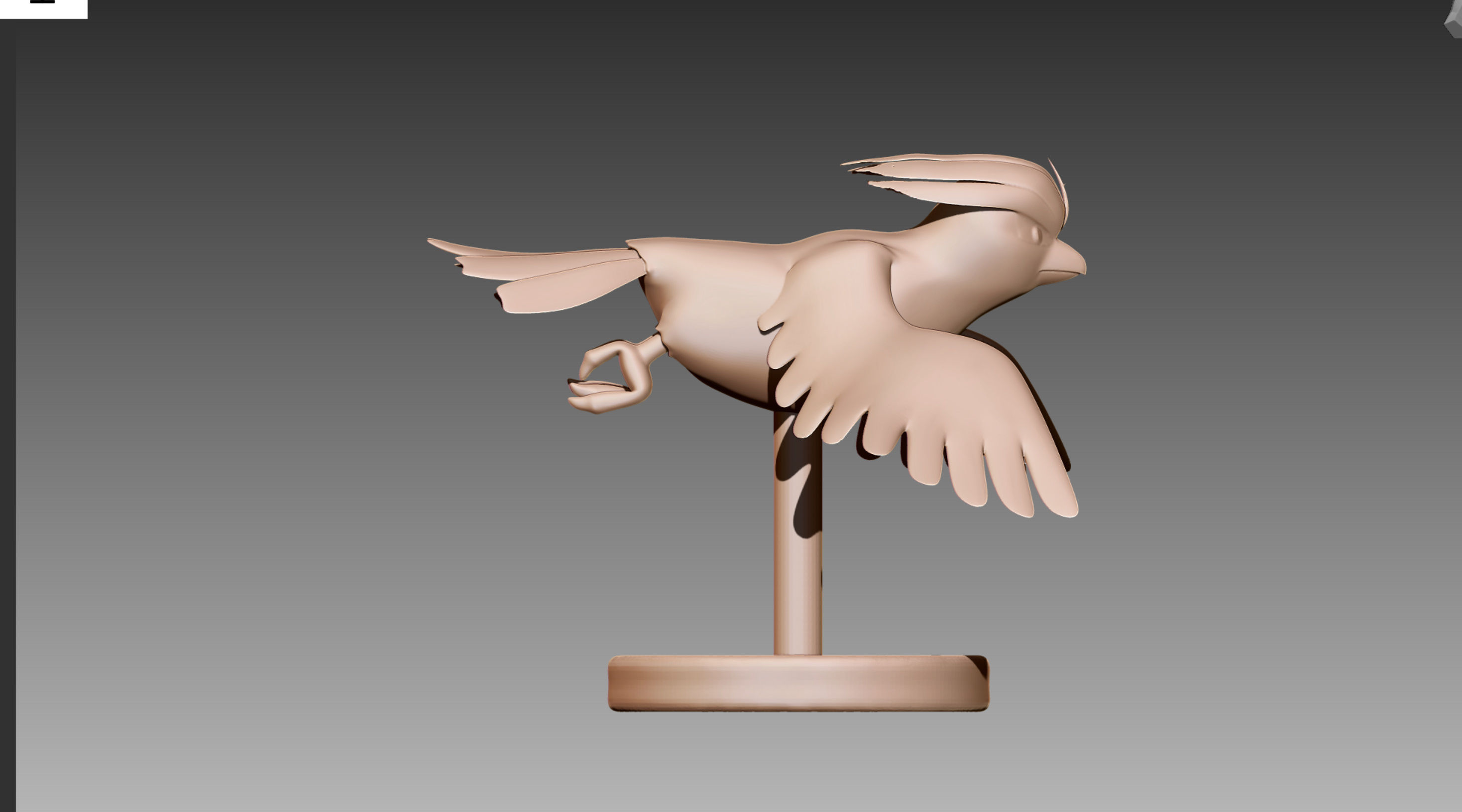 Pidgeotto flying Pokemon OBJ STL 3D model 3D printable | CGTrader