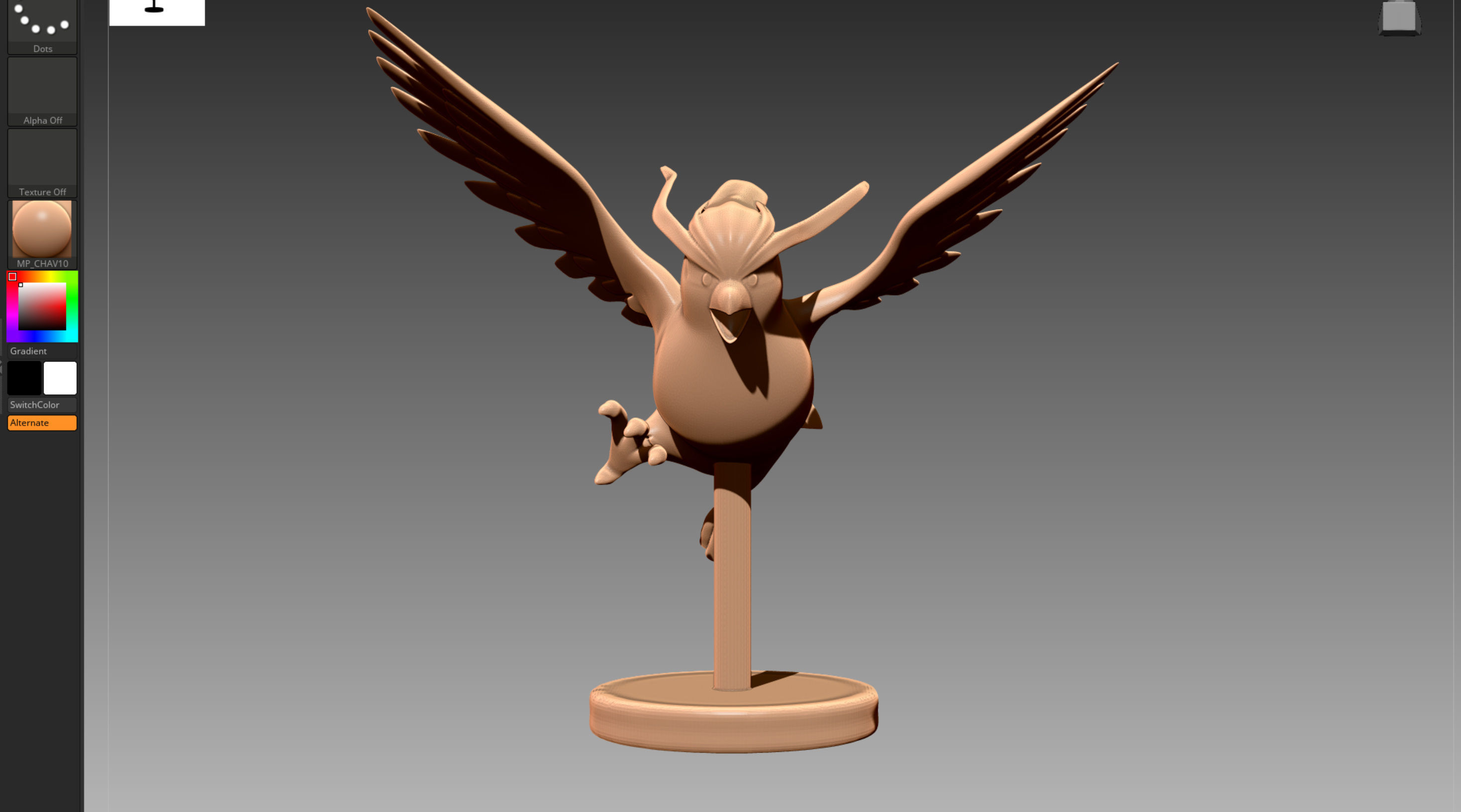 Pidgeot attacking Pokemon OBJ STL 3D model 3D printable | CGTrader