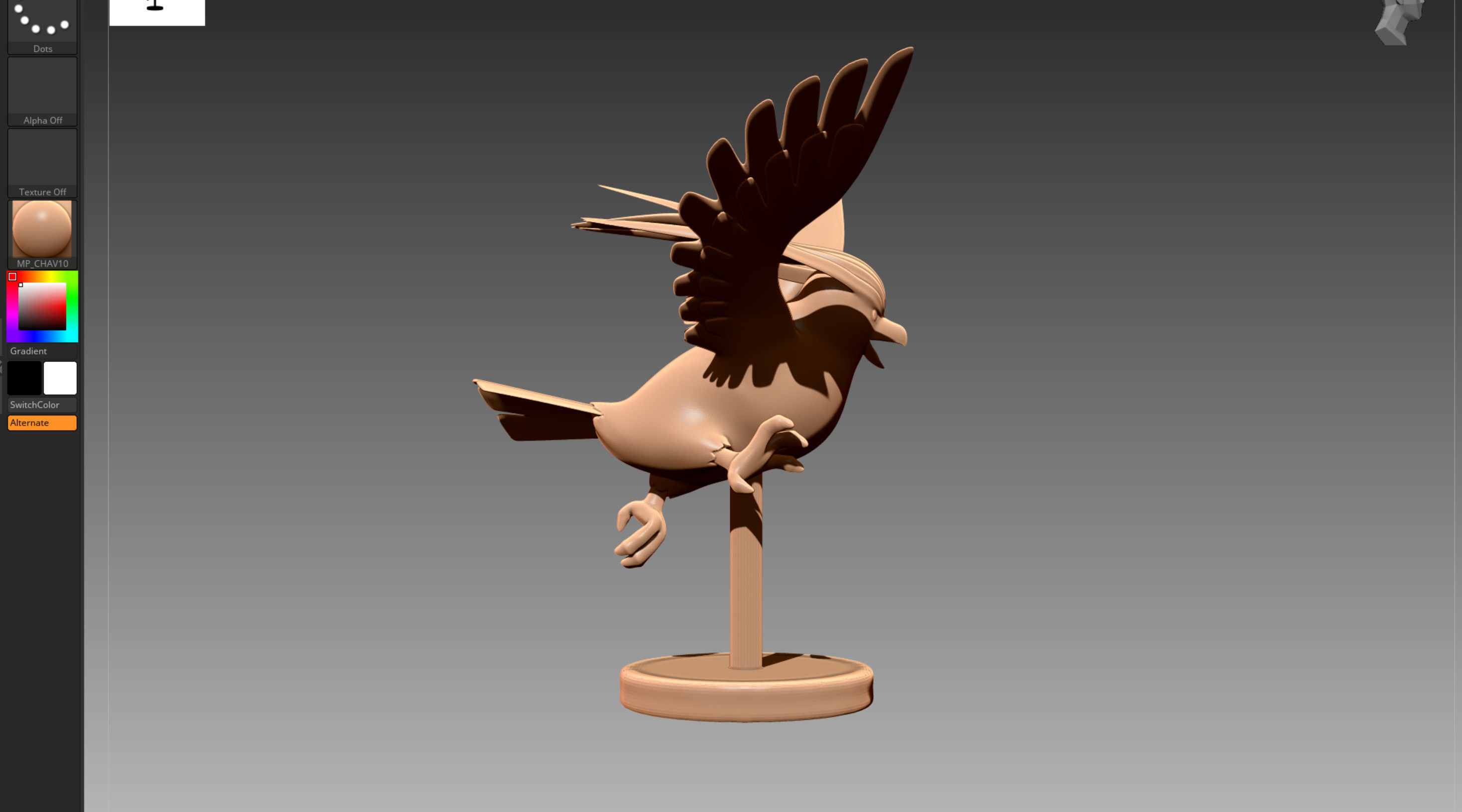 Pidgeot attacking Pokemon OBJ STL 3D model 3D printable | CGTrader