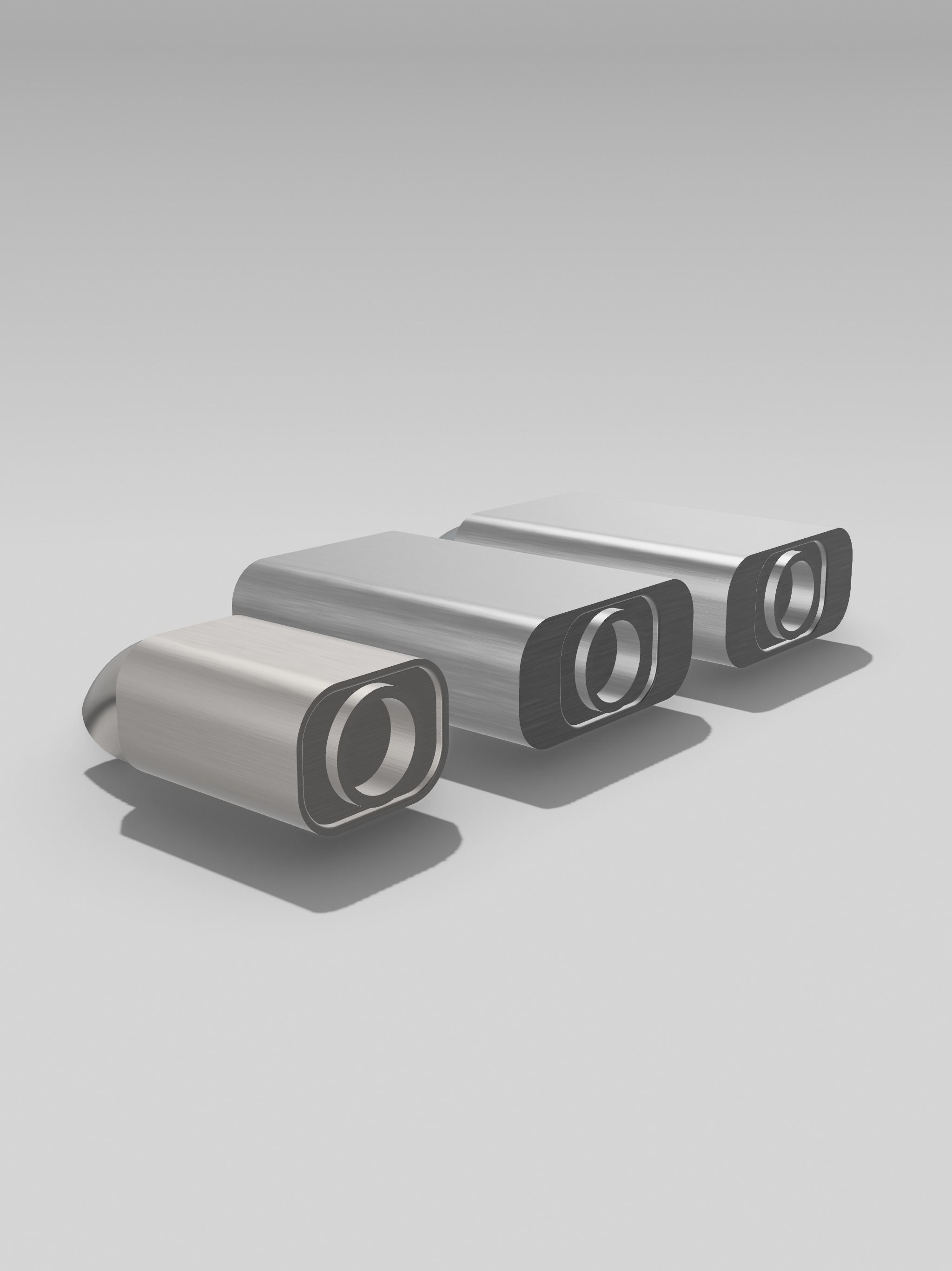 Exhaust Dump Mufflers x6 styles scale modelling 3D model 3D printable ...