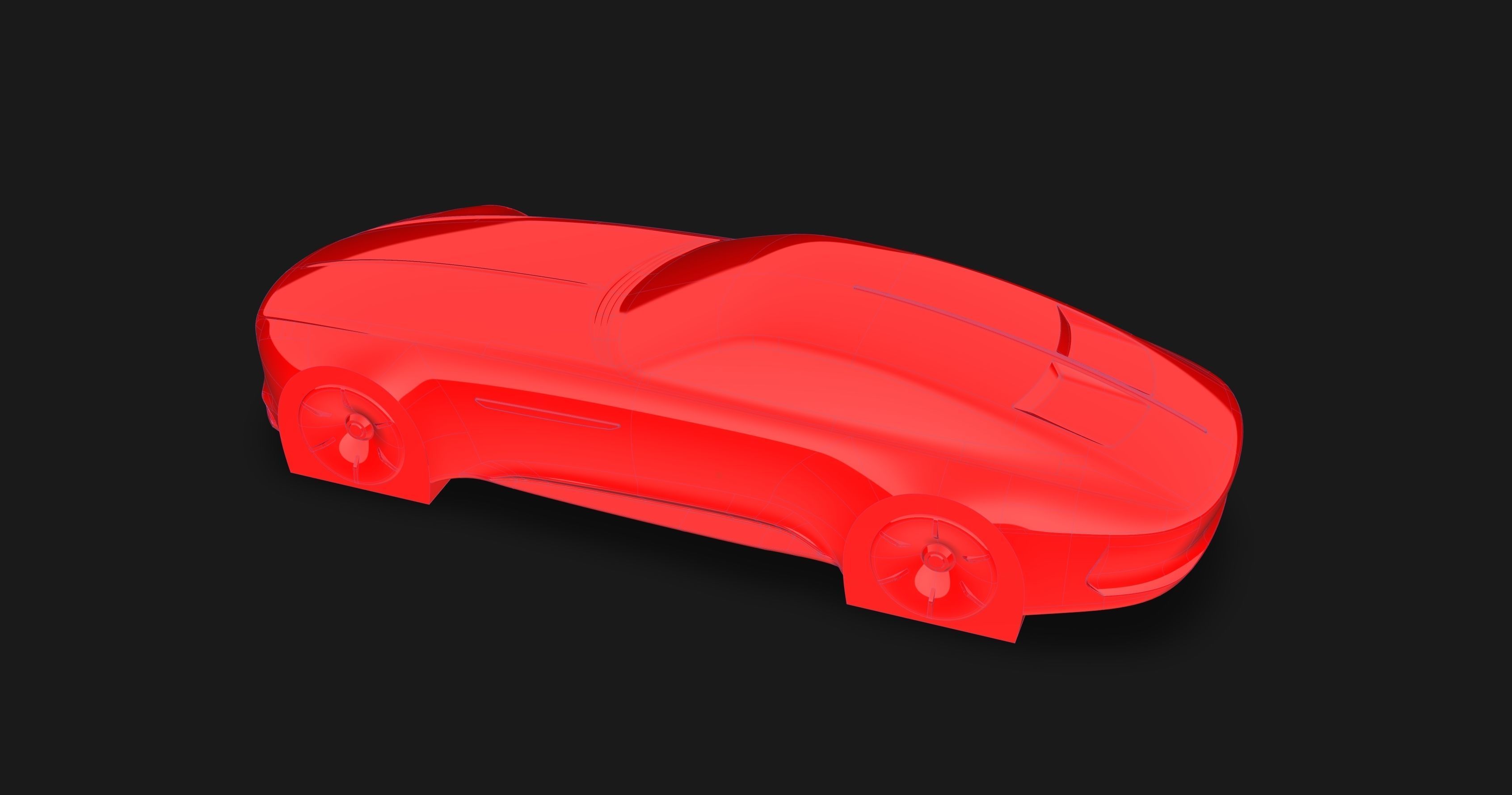 Mercedes Maybach Vision 6 Concept Car Speedform Automotive Art 3D model ...