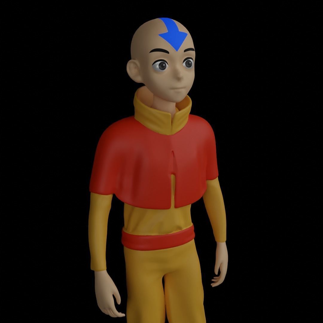 Aang - Avatar The Airbender 3D Model 3D model animated rigged | CGTrader