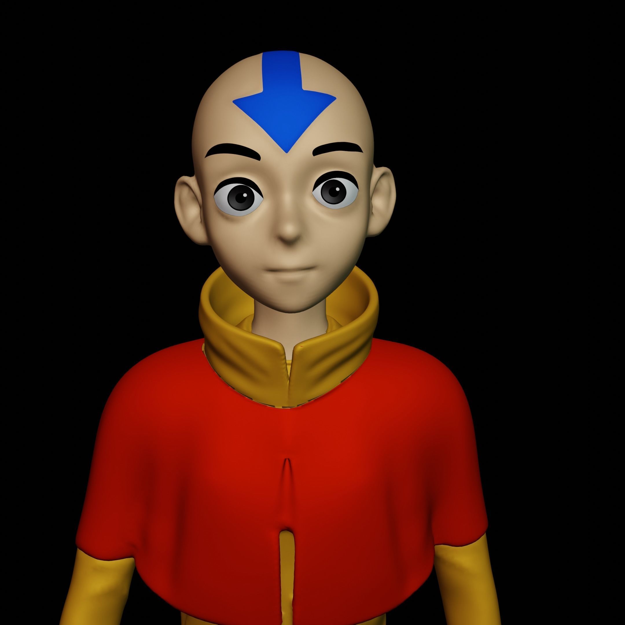 Aang - Avatar The Airbender 3D Model 3D model animated rigged | CGTrader