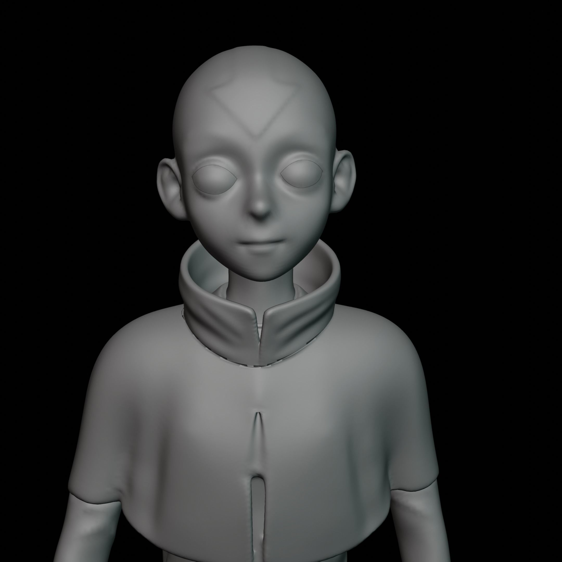 Aang - Avatar The Airbender 3D Model 3D model animated rigged | CGTrader