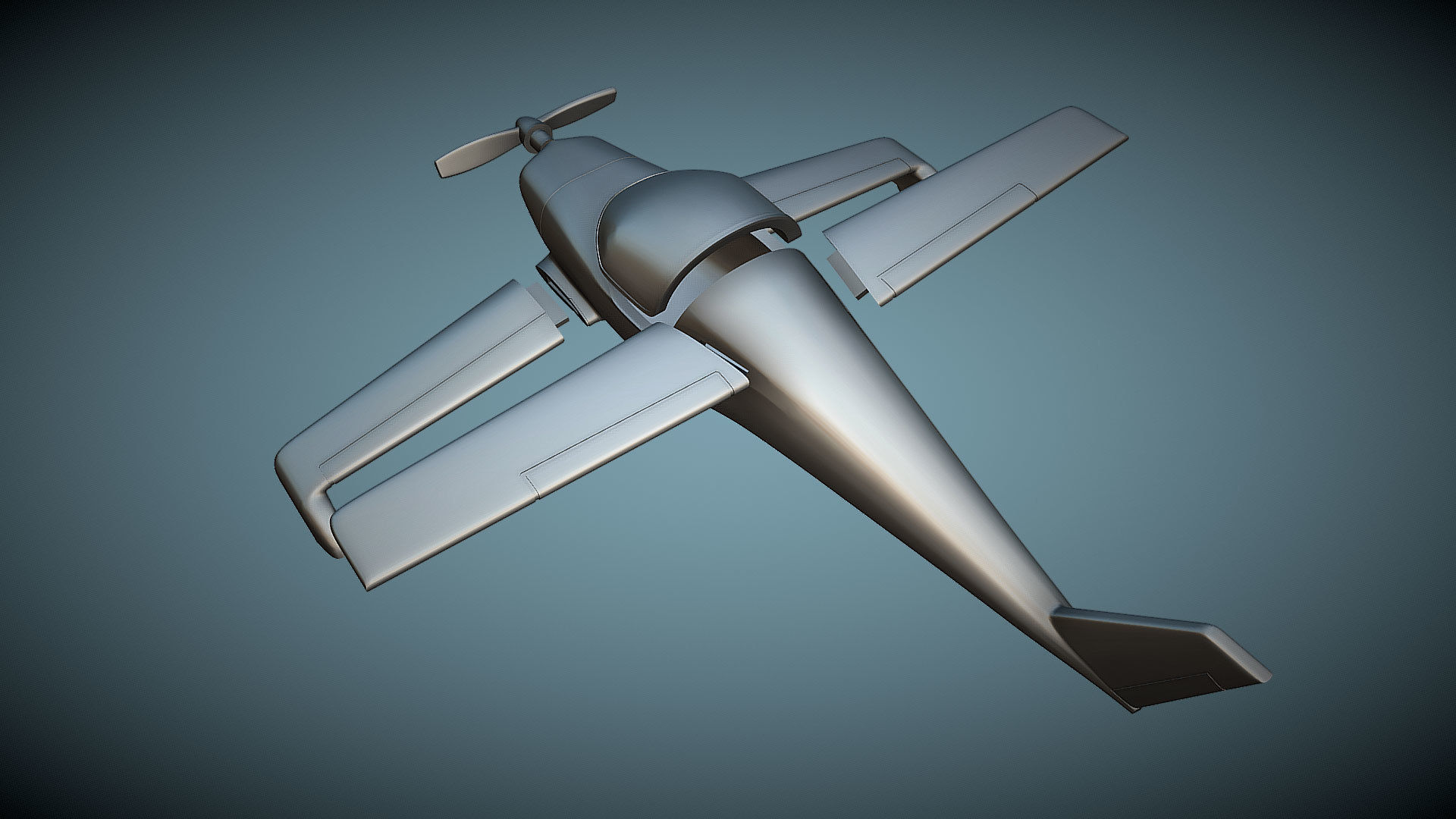 Rutan Model 54 Quickie Q2 - 3D Printable Model 3D model 3D printable ...