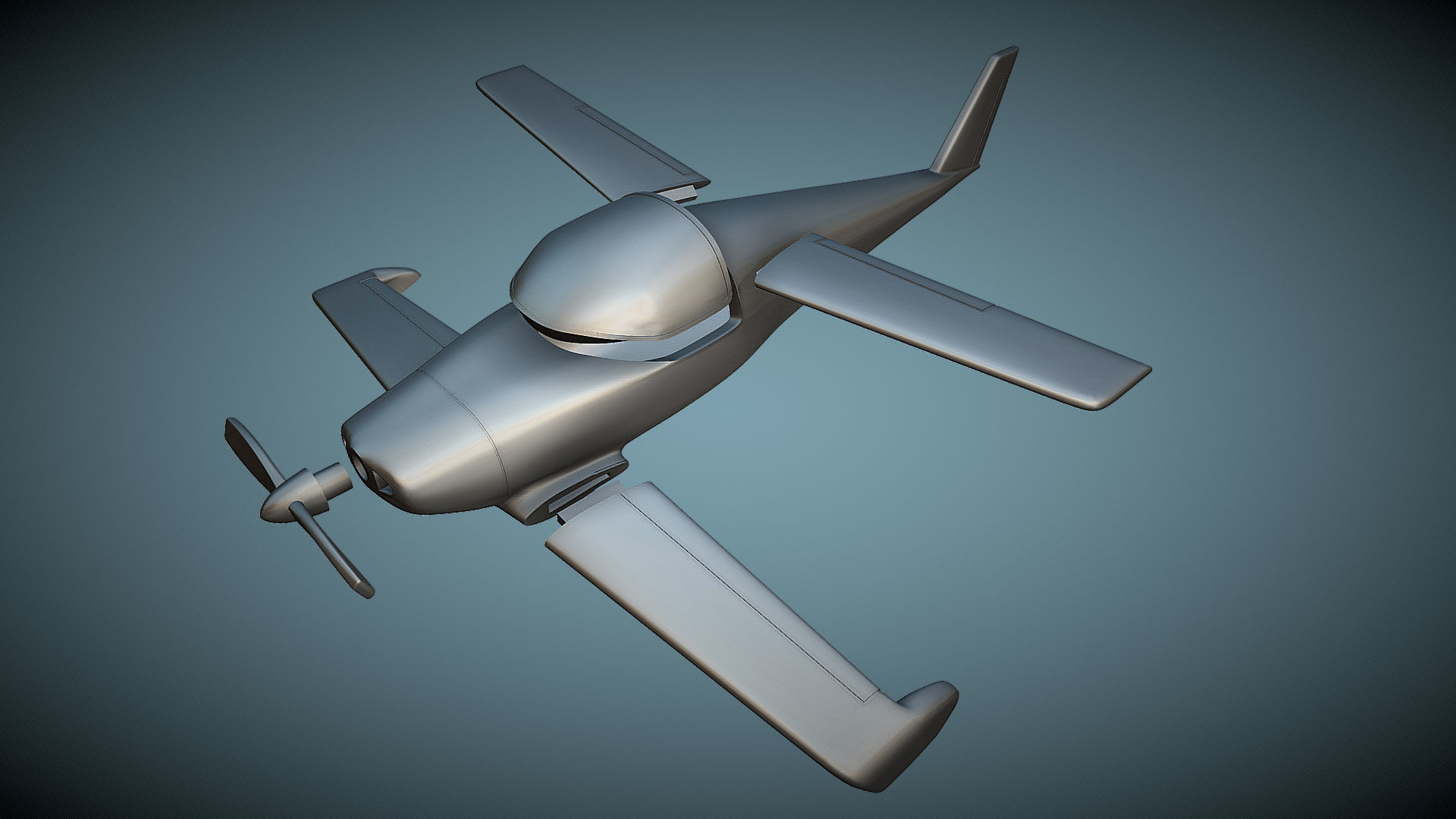 Rutan Model 54 Quickie Q2 - 3D Printable Model 3D model 3D printable ...