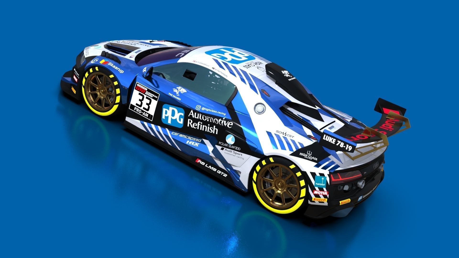 Audi R8 GT2 LMS 3D model | CGTrader