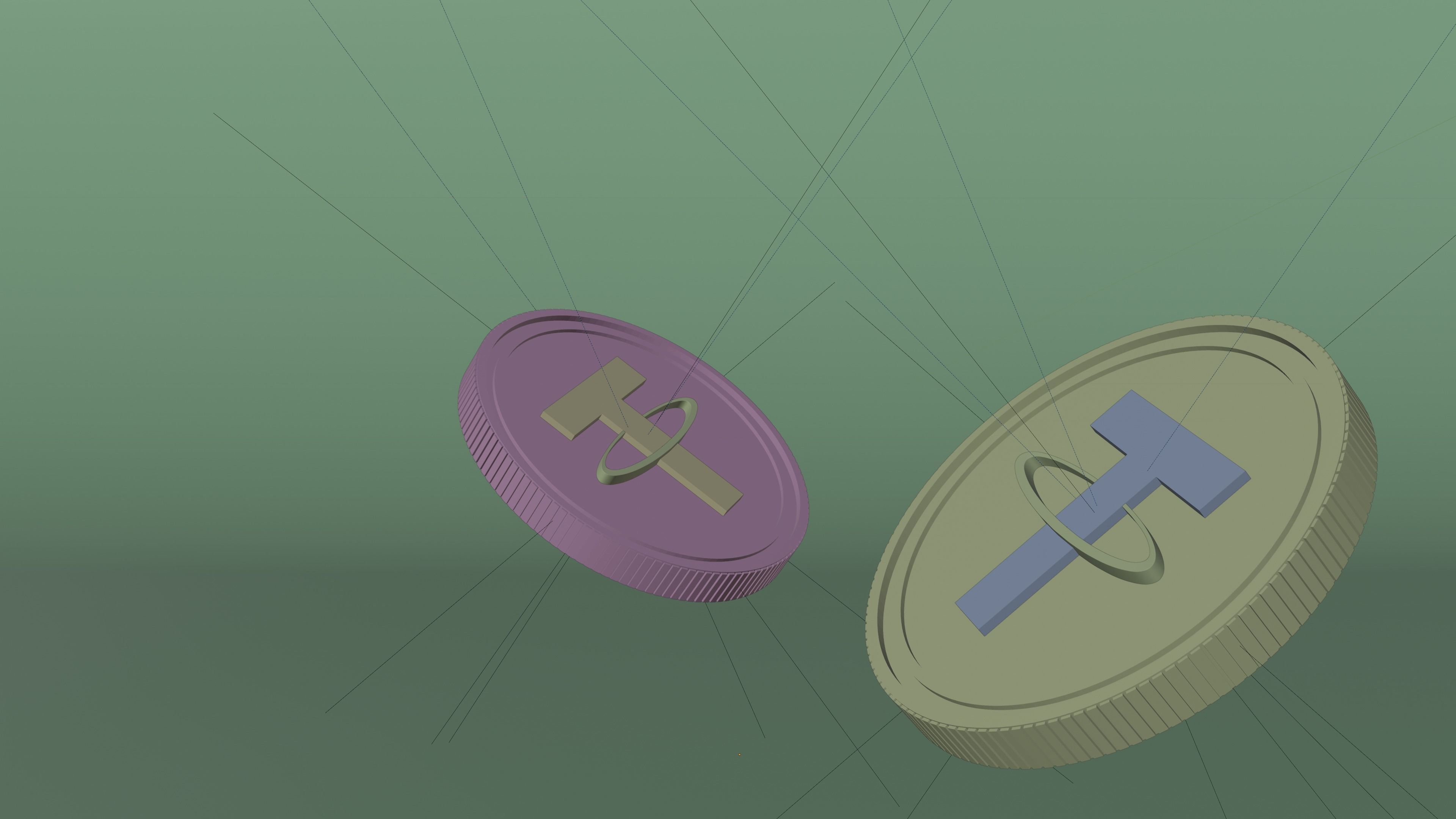 Tether Coin 3D Model 3D model | CGTrader