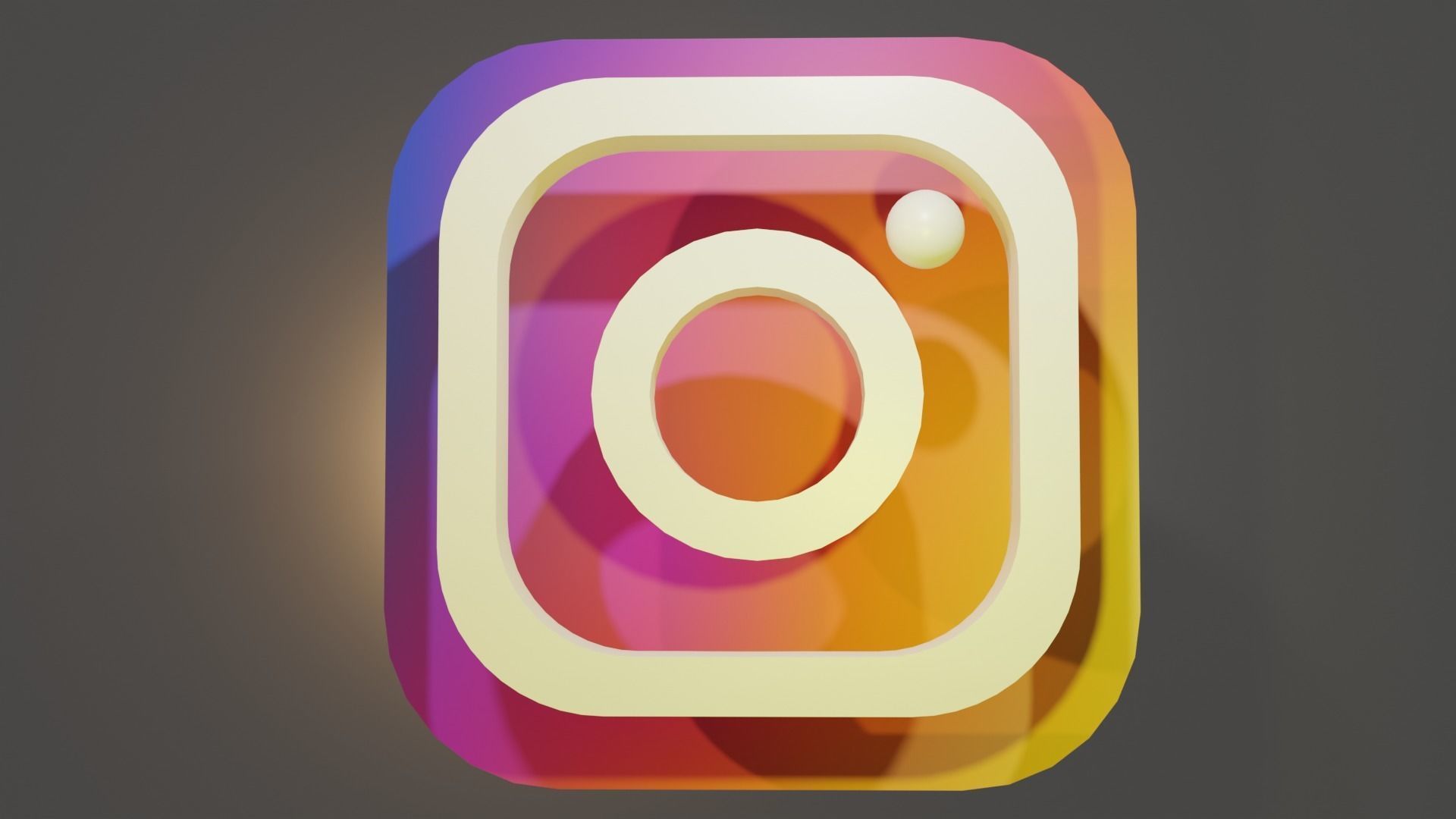 3D model Instagram Logo 3D model VR / AR / low-poly | CGTrader