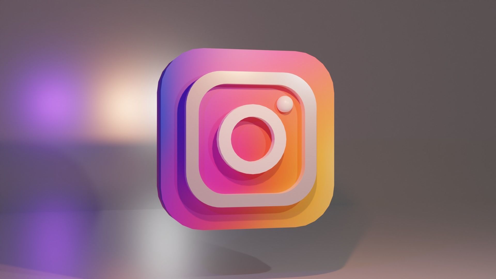 3D model Instagram Logo 3D model VR / AR / low-poly | CGTrader