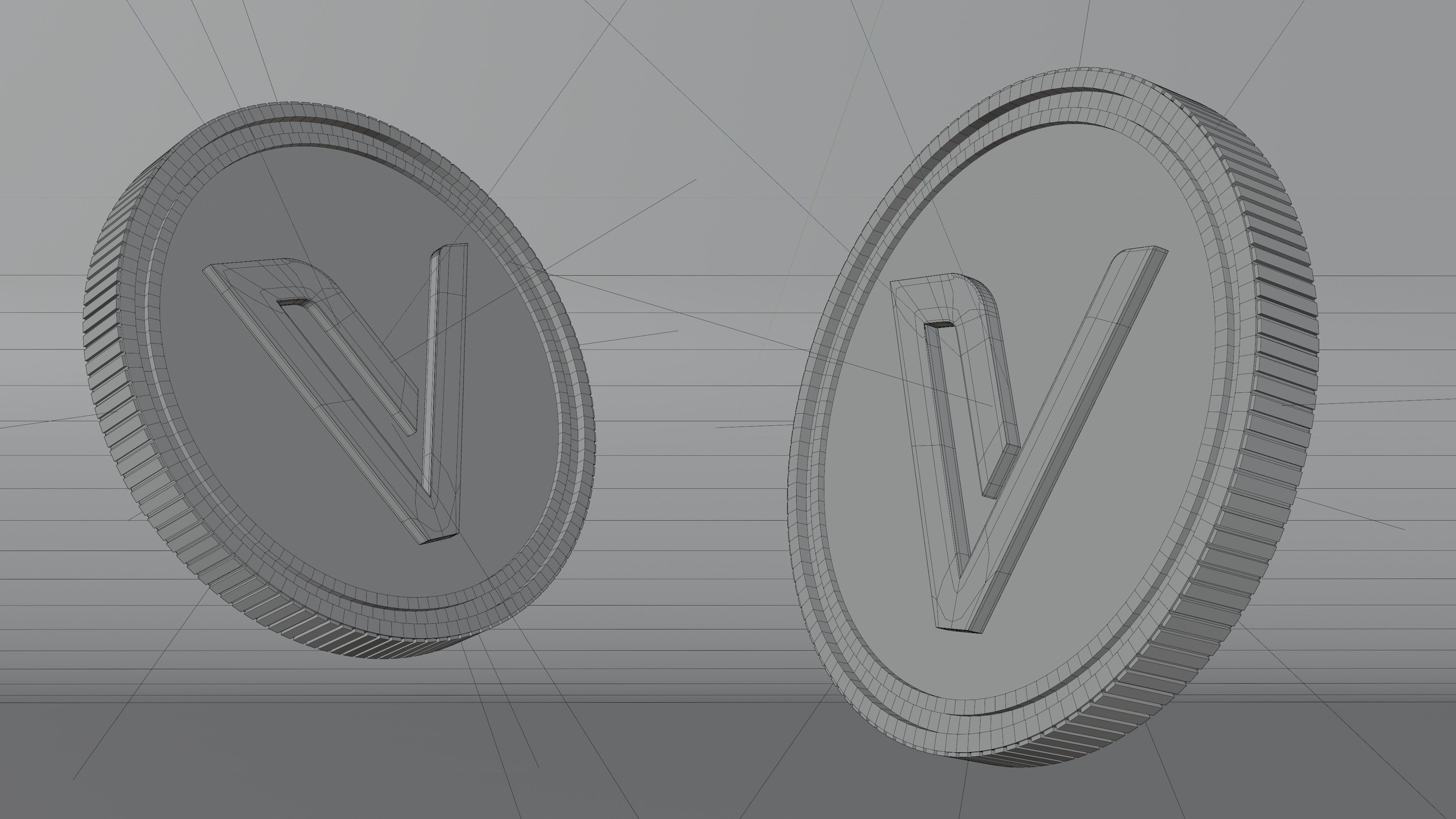 Vechain Coin 3D Model 3D model | CGTrader