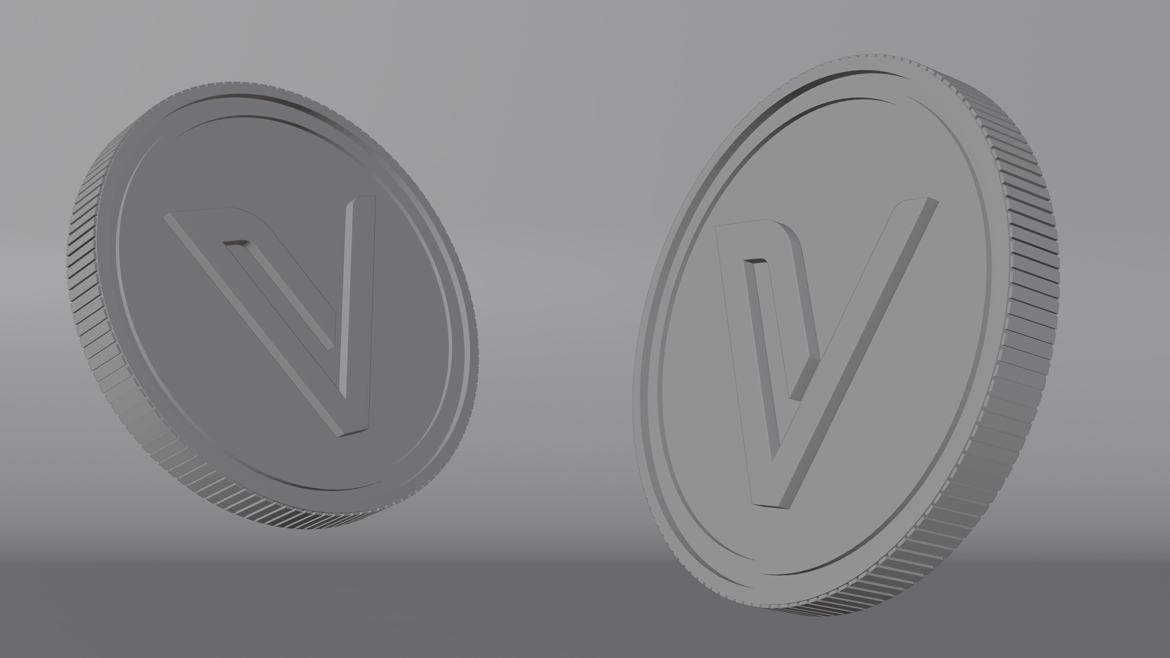 Vechain Coin 3D Model 3D model | CGTrader