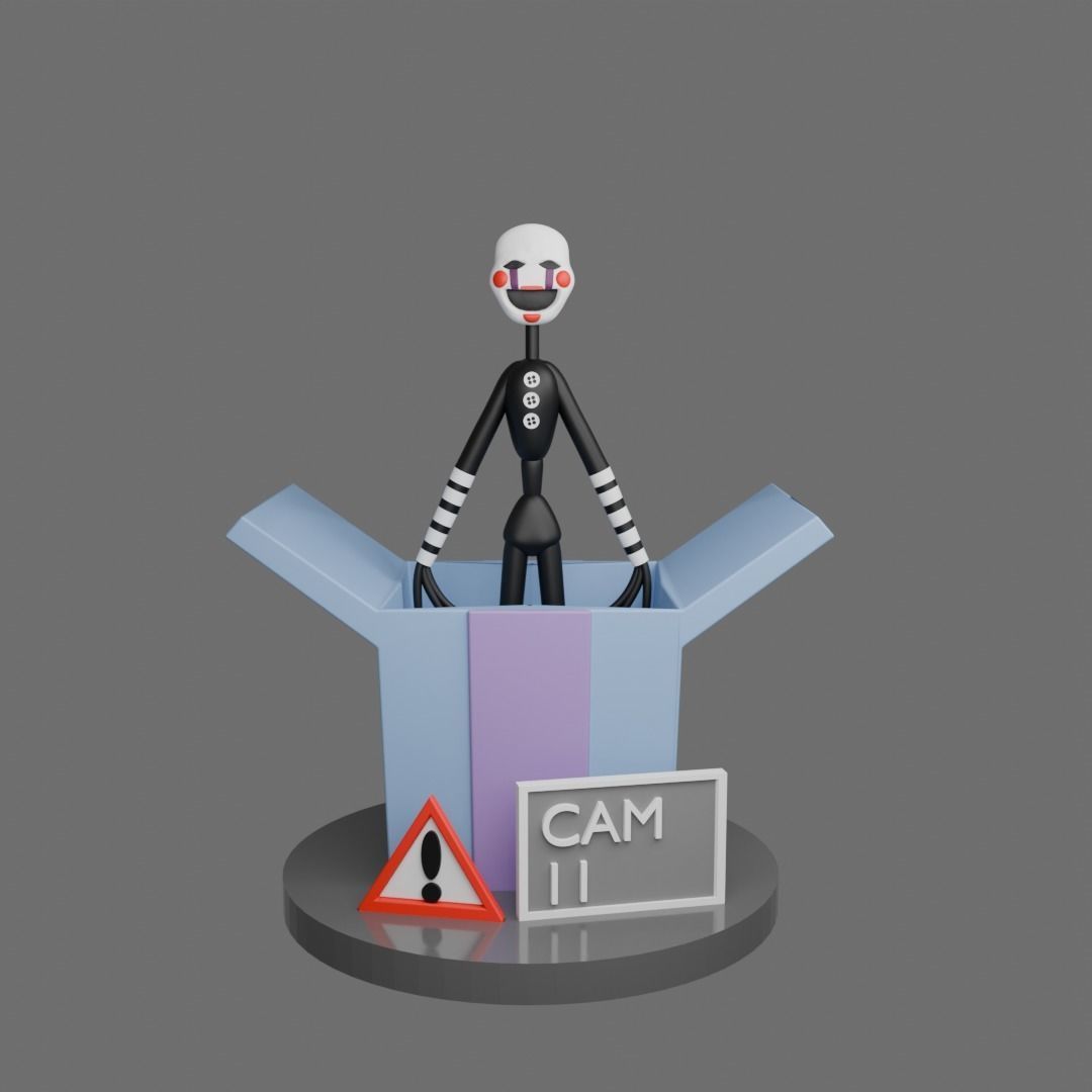 The Puppet or The Marionette Figure - Five Nights At Freddys 2 3D model ...