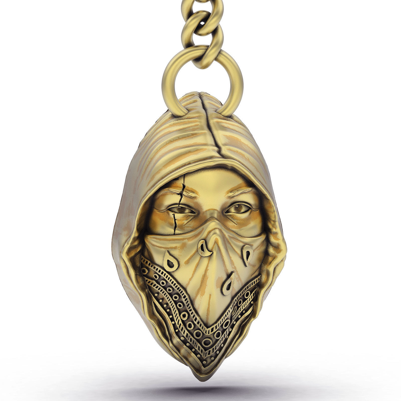 Girl hood rap key holder silver gold printable jewelry 3D model 3D ...