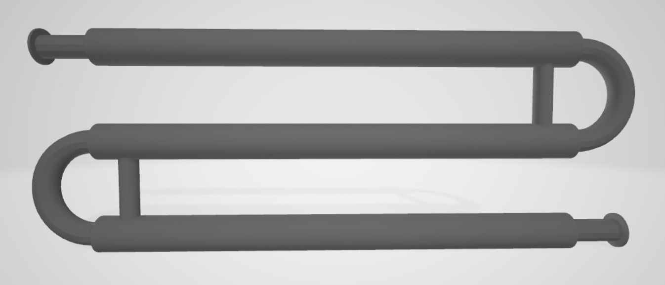 Heat Exchanger Double Pipe Shell and Tube free 3D model | CGTrader