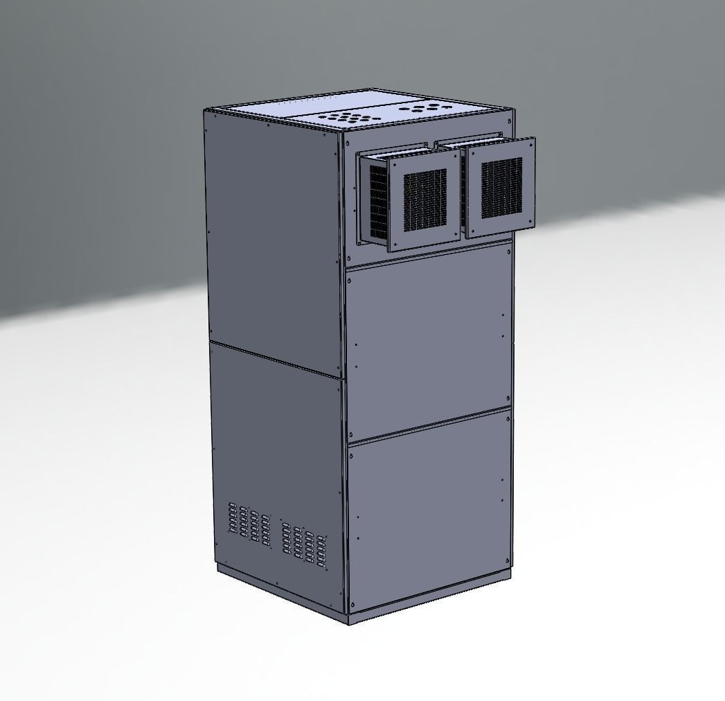 High voltage switchgear cabinet 3D model | CGTrader