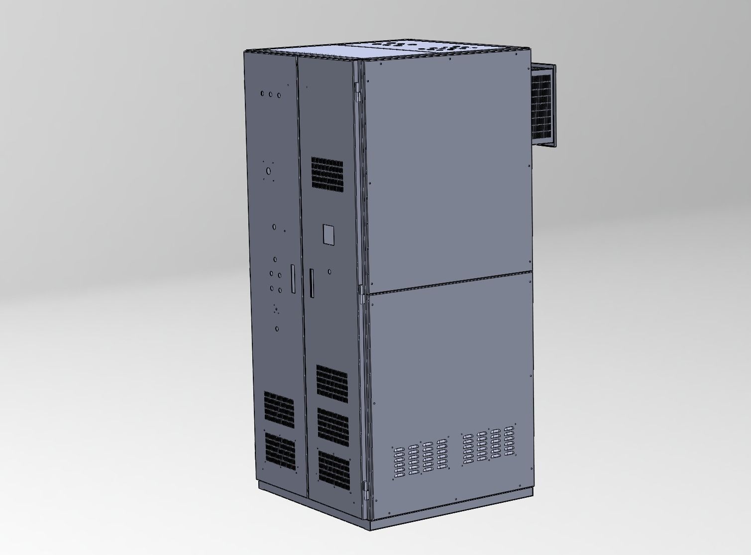 High voltage switchgear cabinet 3D model | CGTrader