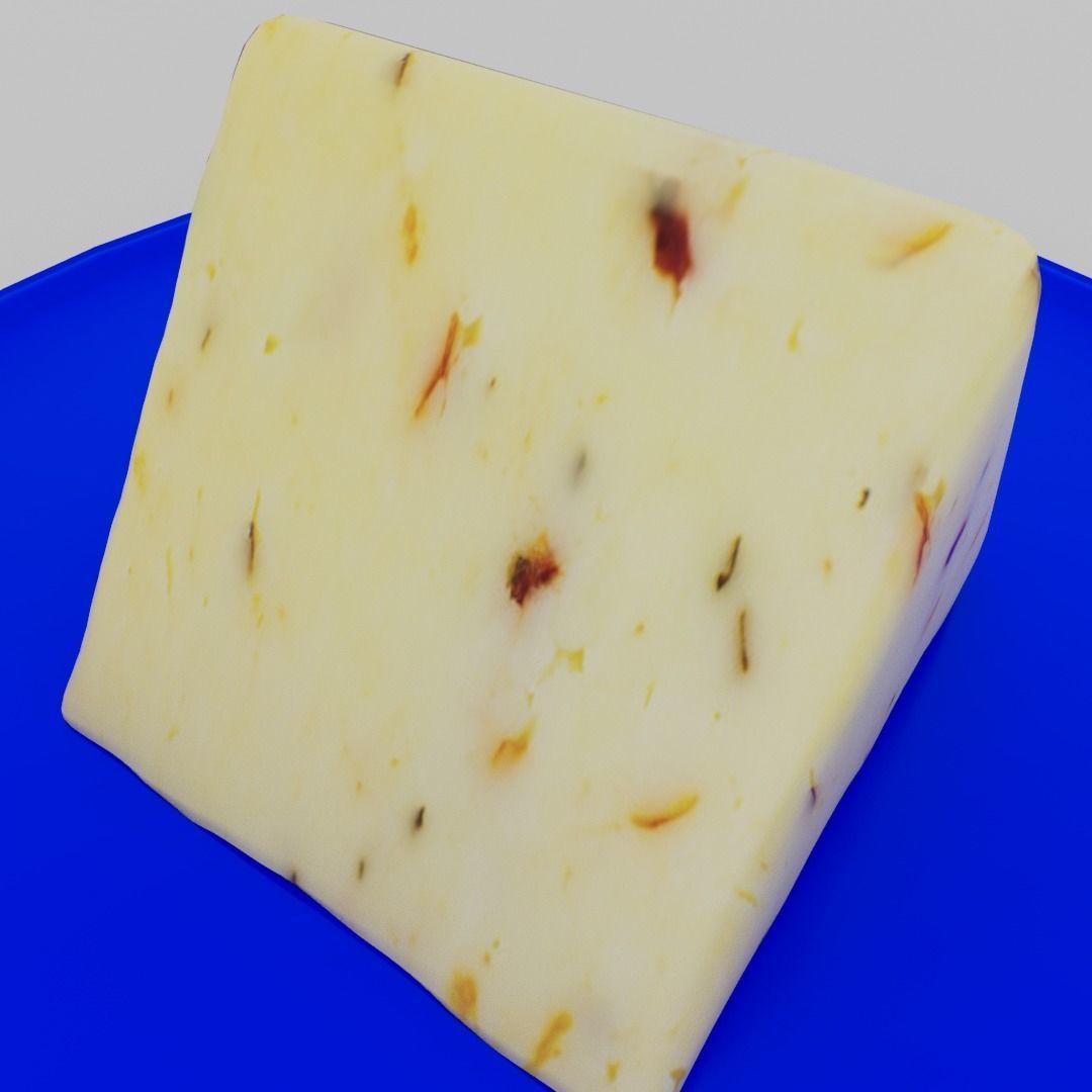 3D model Yellow Cheese VR / AR / low-poly | CGTrader