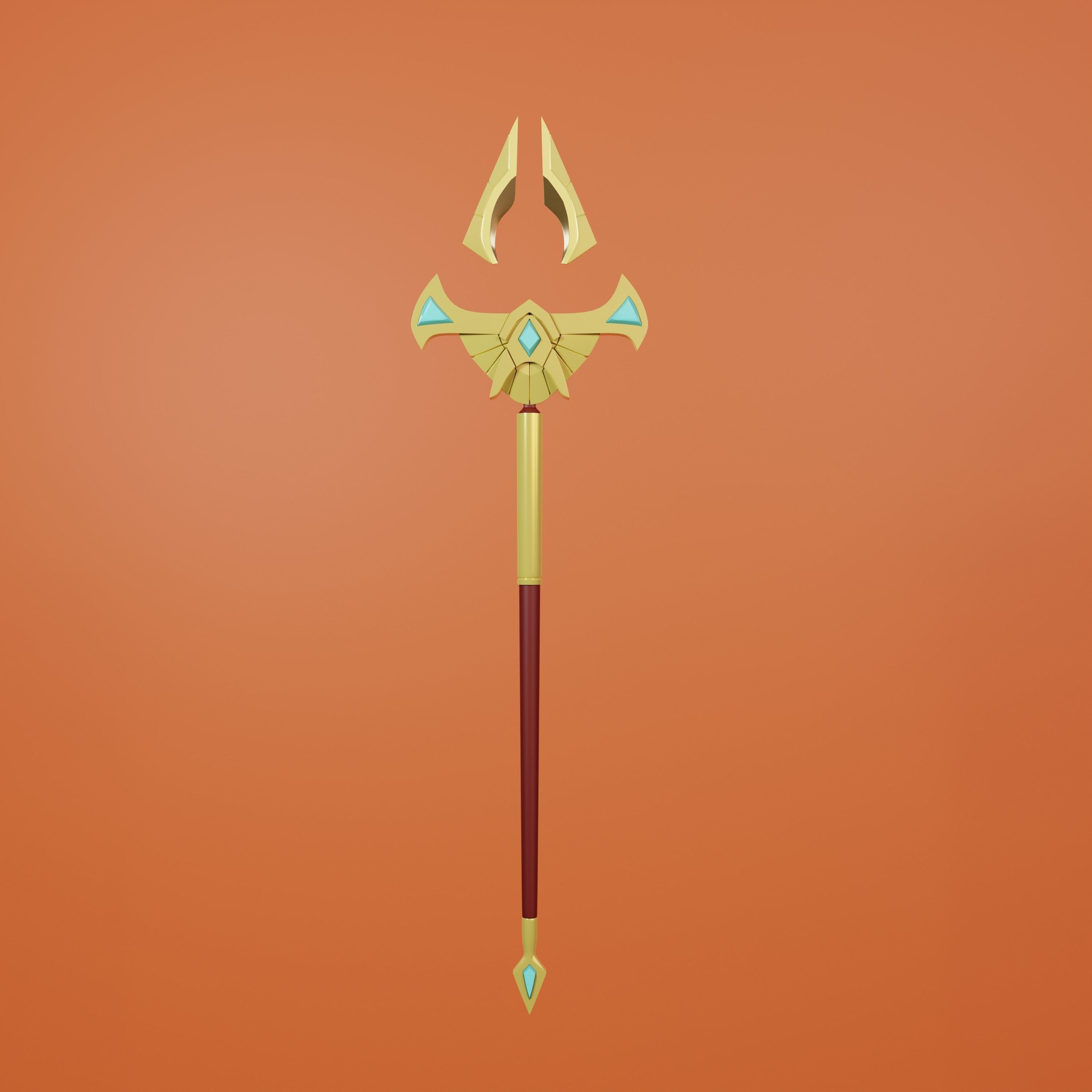 Azir Staff weapon League of Legend 3D model 3D printable | CGTrader