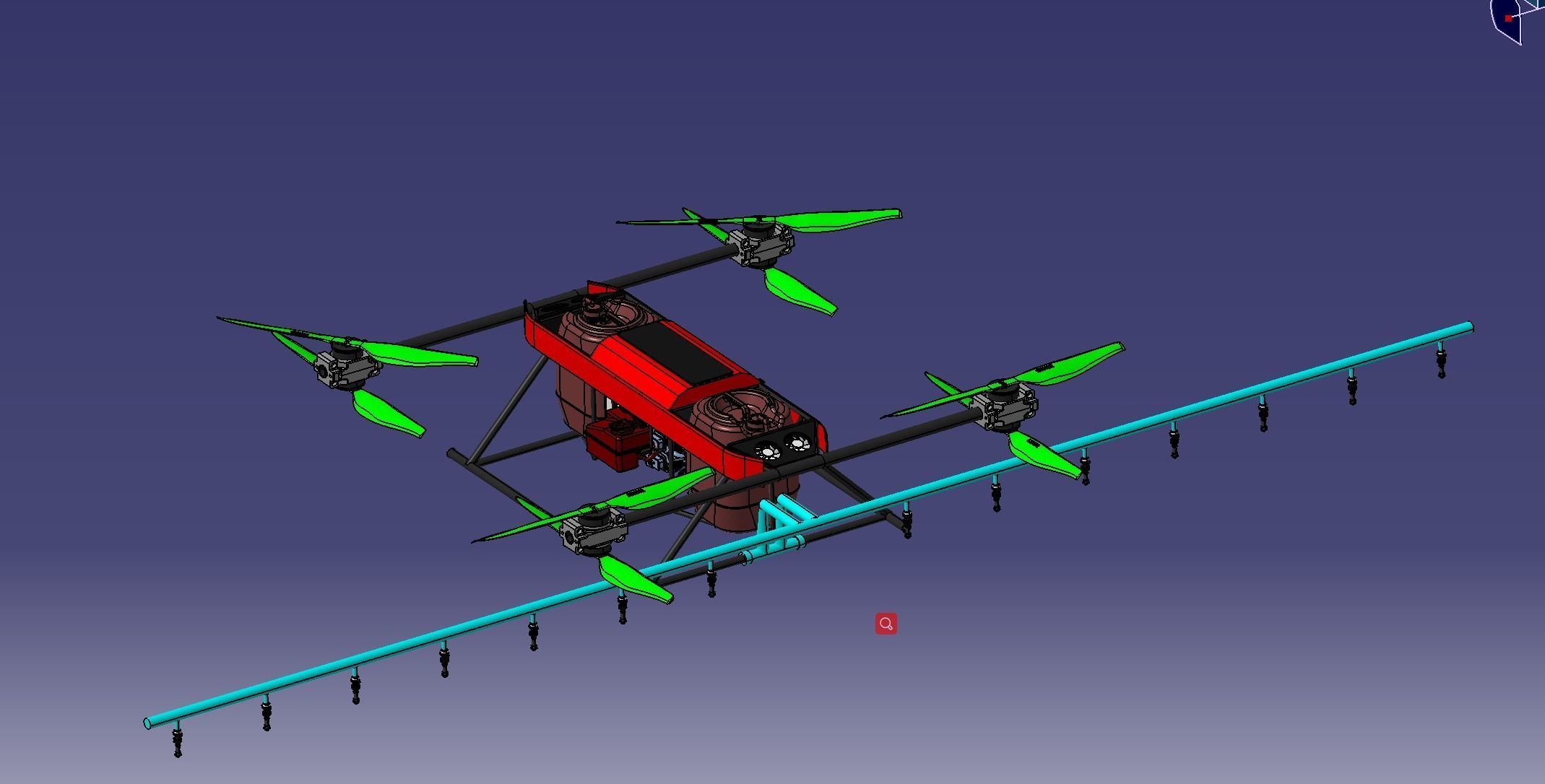 Agricultural spray drones 3D model | CGTrader