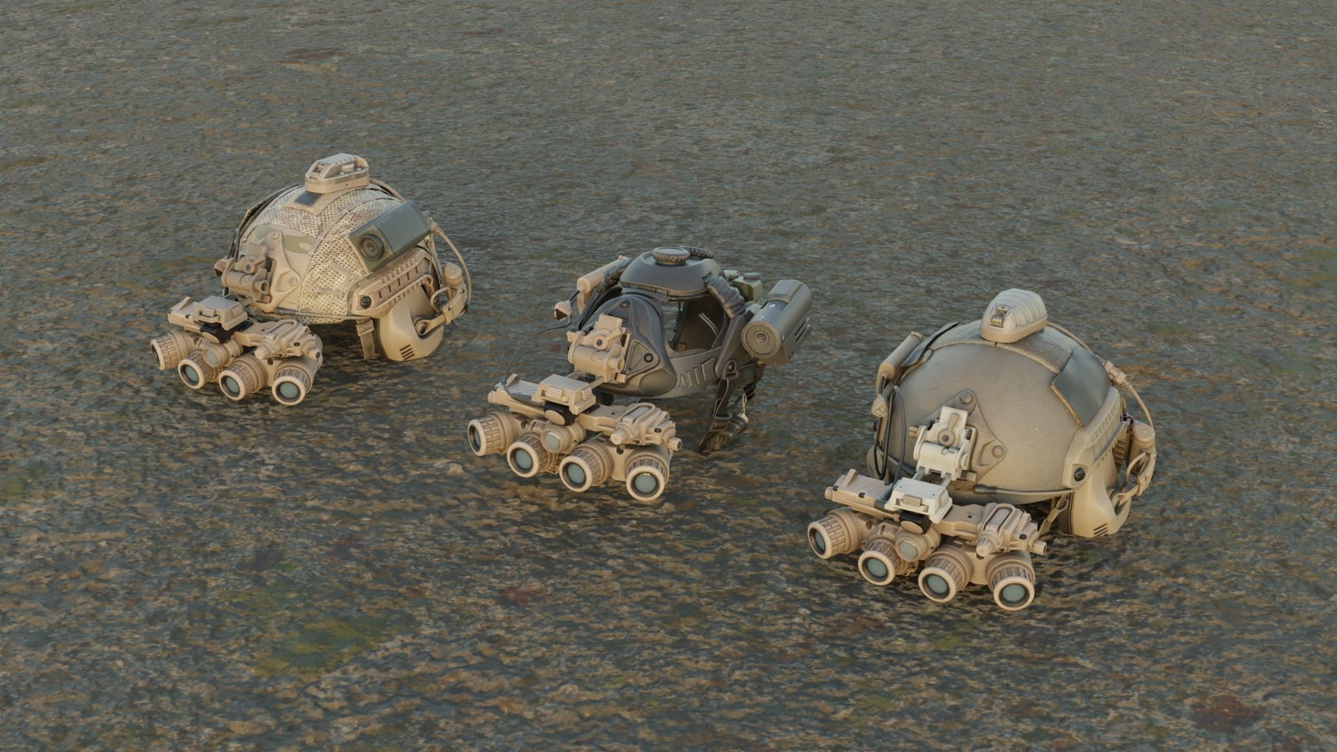 3D model Special forces helmet VR / AR / low-poly | CGTrader