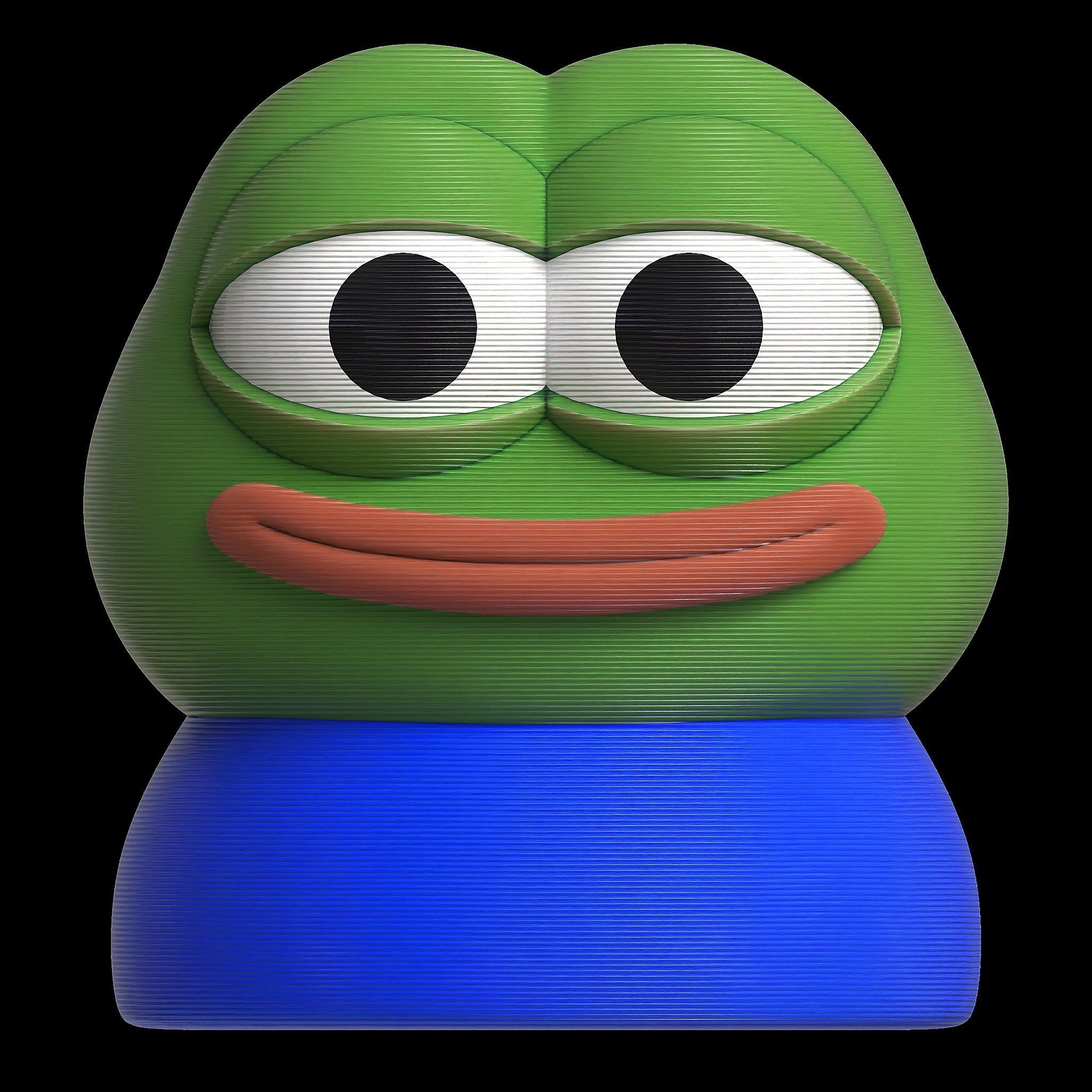 3D Printable Peepo Miniature - Happy Model 3D model 3D printable | CGTrader