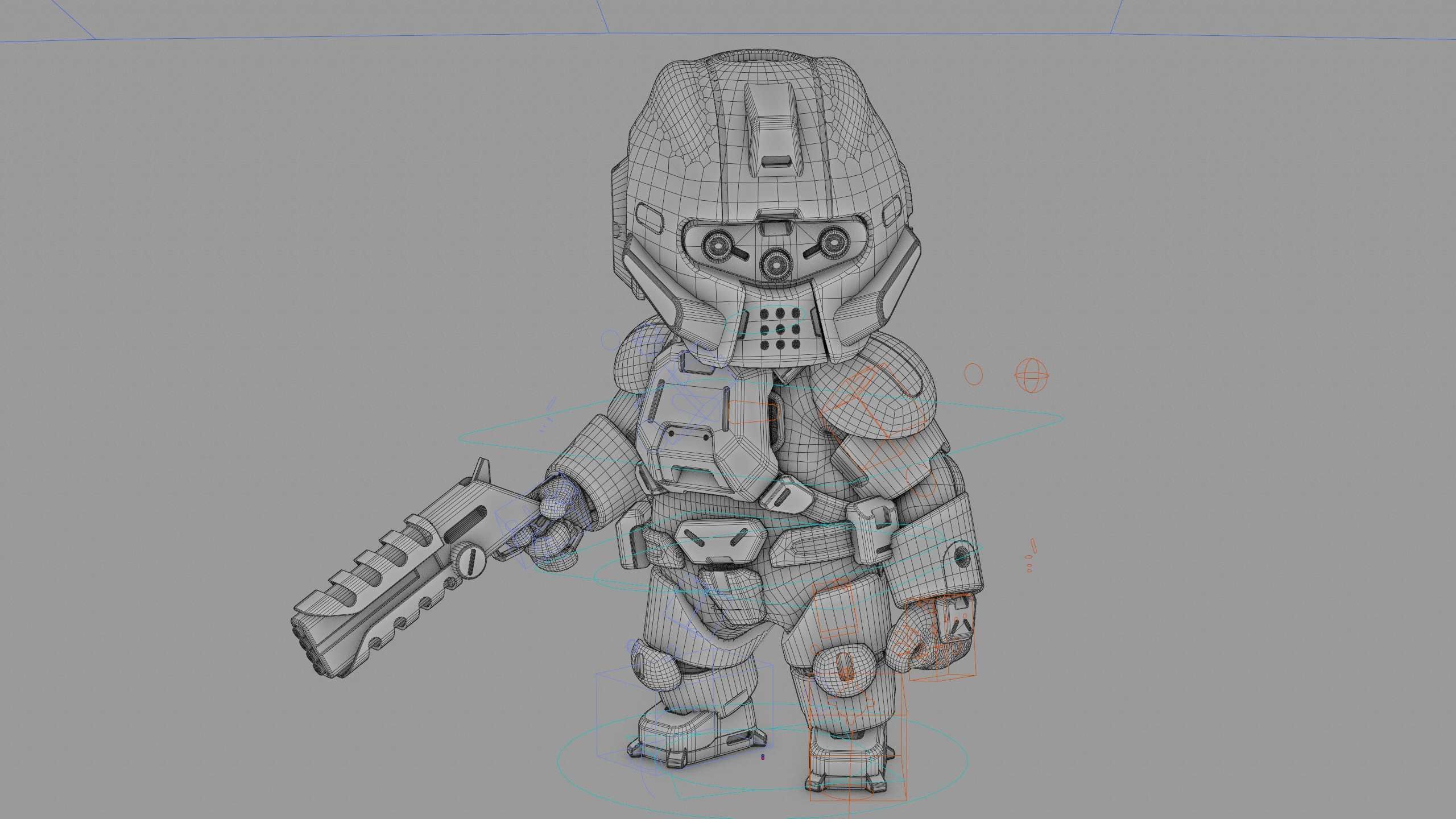 TOON TROOPER B-260 Rigged for Unreal Engine - Unity - MIXAMO 3D model rigged | CGTrader