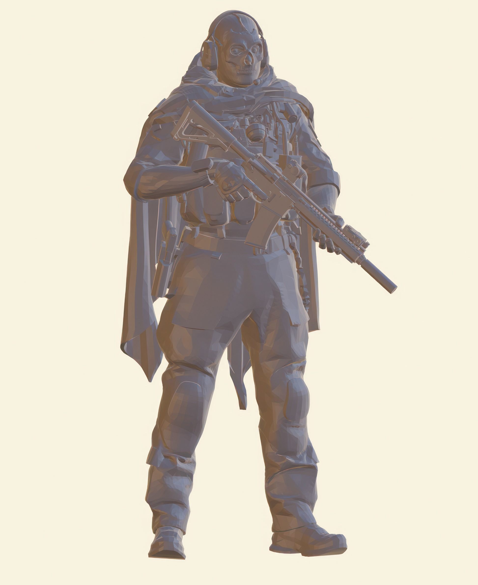 Simon Ghost Riley Statue Modern Warfare Call of duty warzone 3D model ...