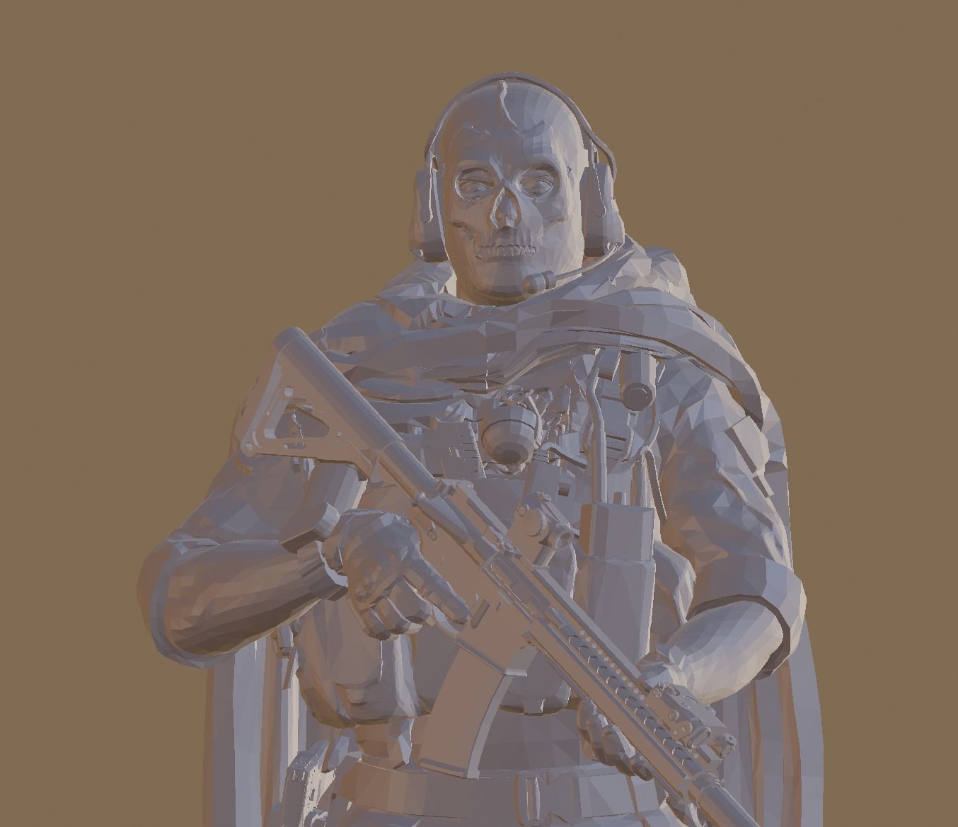 Simon Ghost Riley Statue Modern Warfare Call of duty warzone 3D model ...