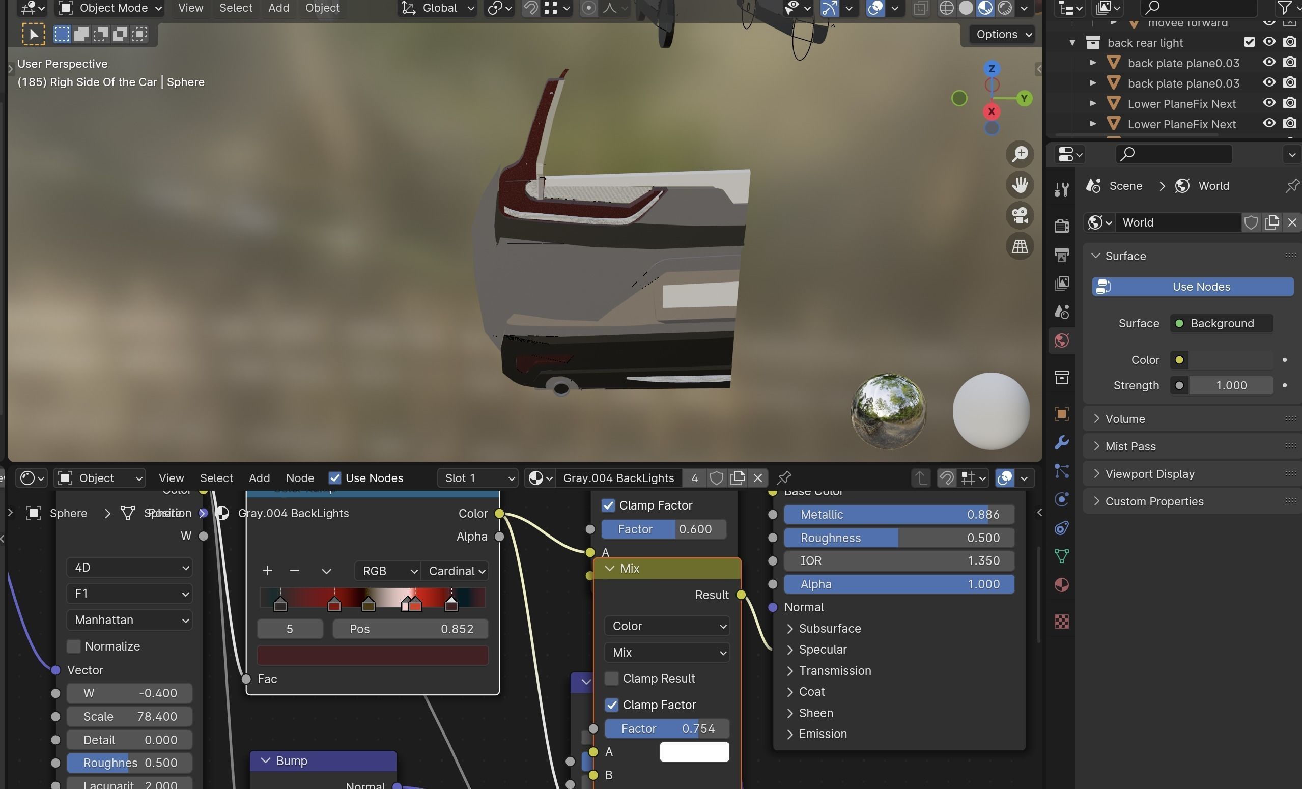 The exterior of a car in 2D free VR / AR / low-poly 3D model | CGTrader