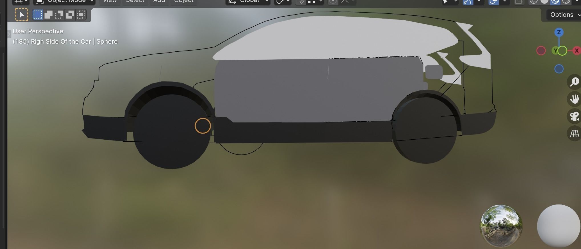 The exterior of a car in 2D free VR / AR / low-poly 3D model | CGTrader