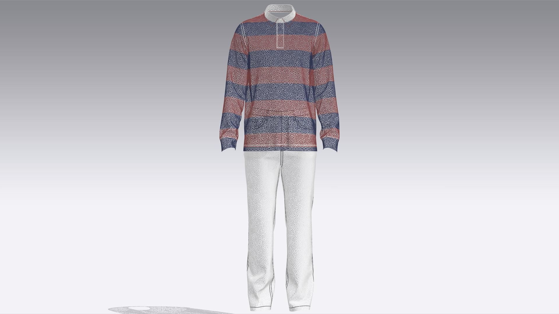 Rugby Shirt 3D model | CGTrader