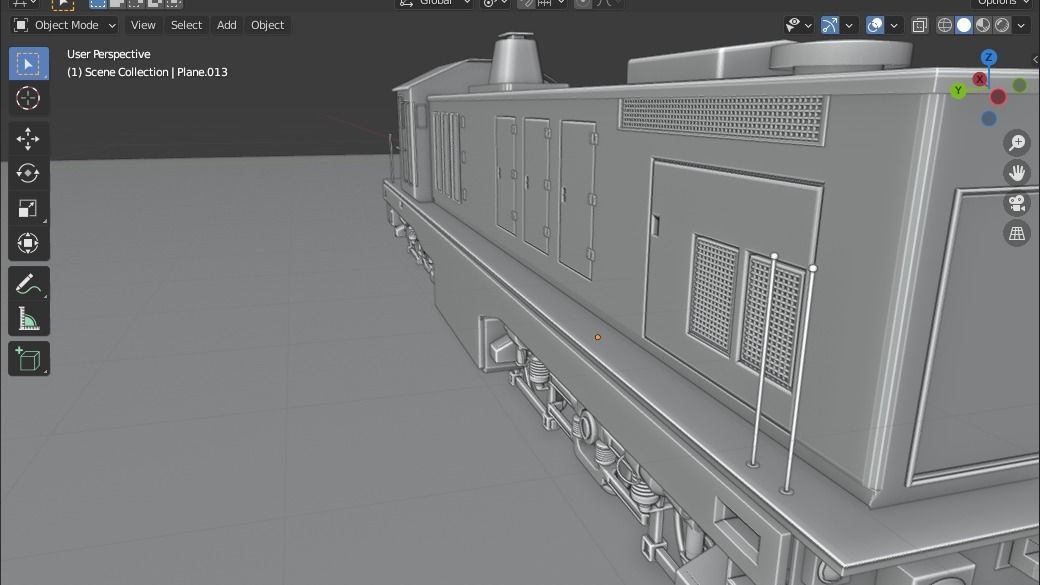 16 Diesel-electric locomotives Train Engine 3D model | CGTrader