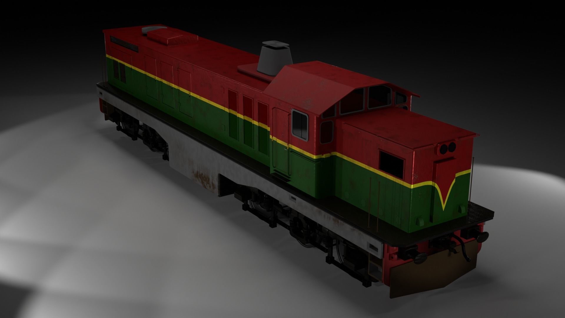 16 Diesel-electric locomotives Train Engine 3D model | CGTrader