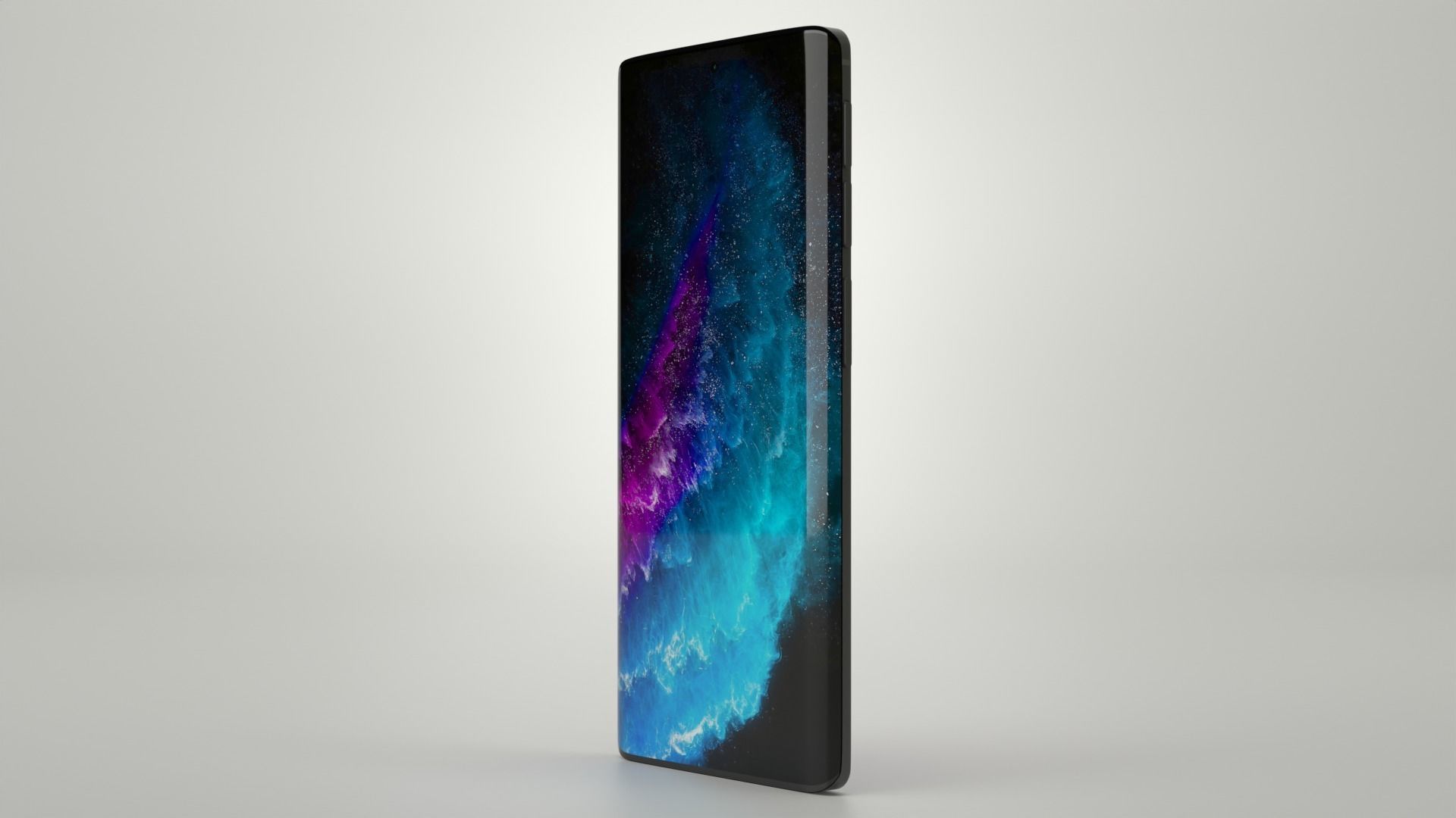 Generic Curved screen Smartphone 3D Model free 3D model | CGTrader