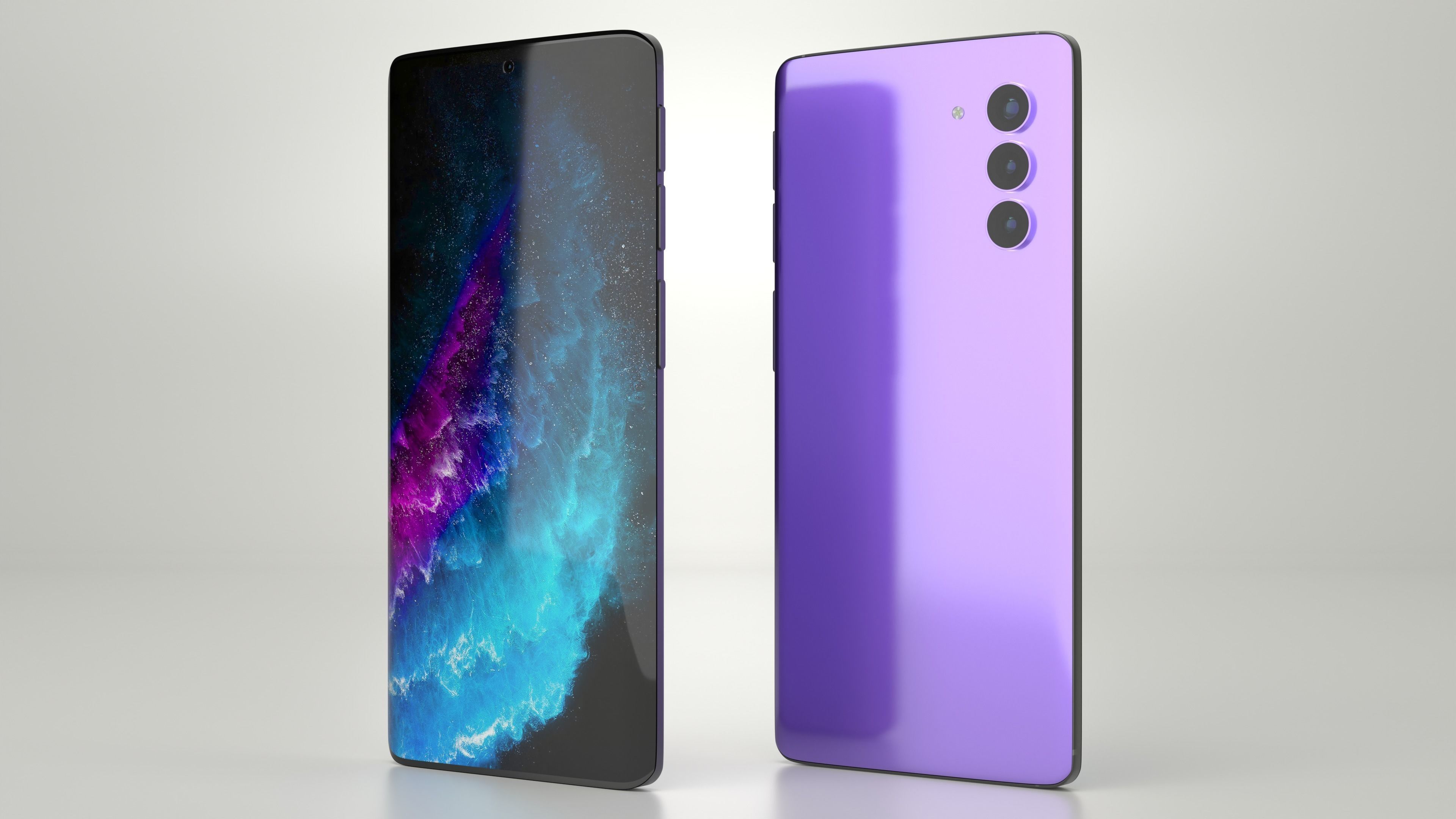 Generic Curved screen Smartphone 3D Model free 3D model | CGTrader