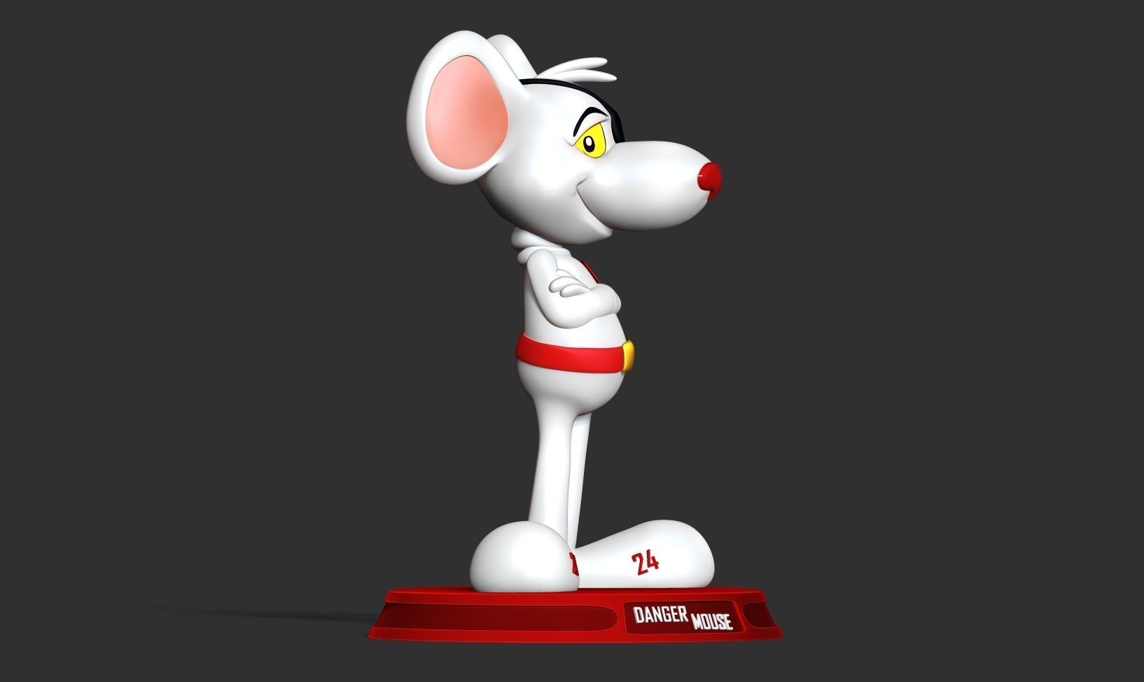 Danger Mouse Fanart 3D model 3D printable | CGTrader