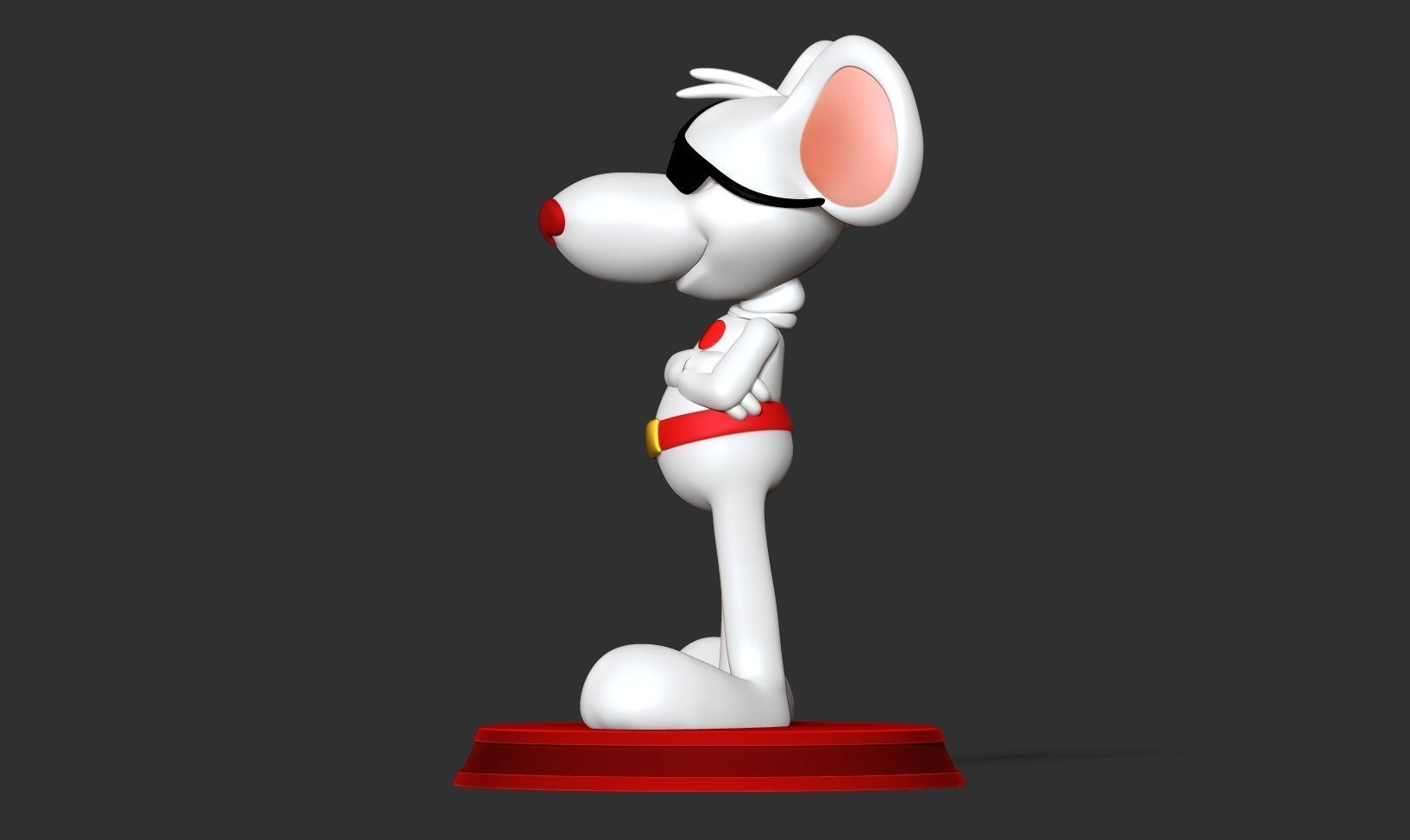 Danger Mouse Fanart 3D model 3D printable | CGTrader