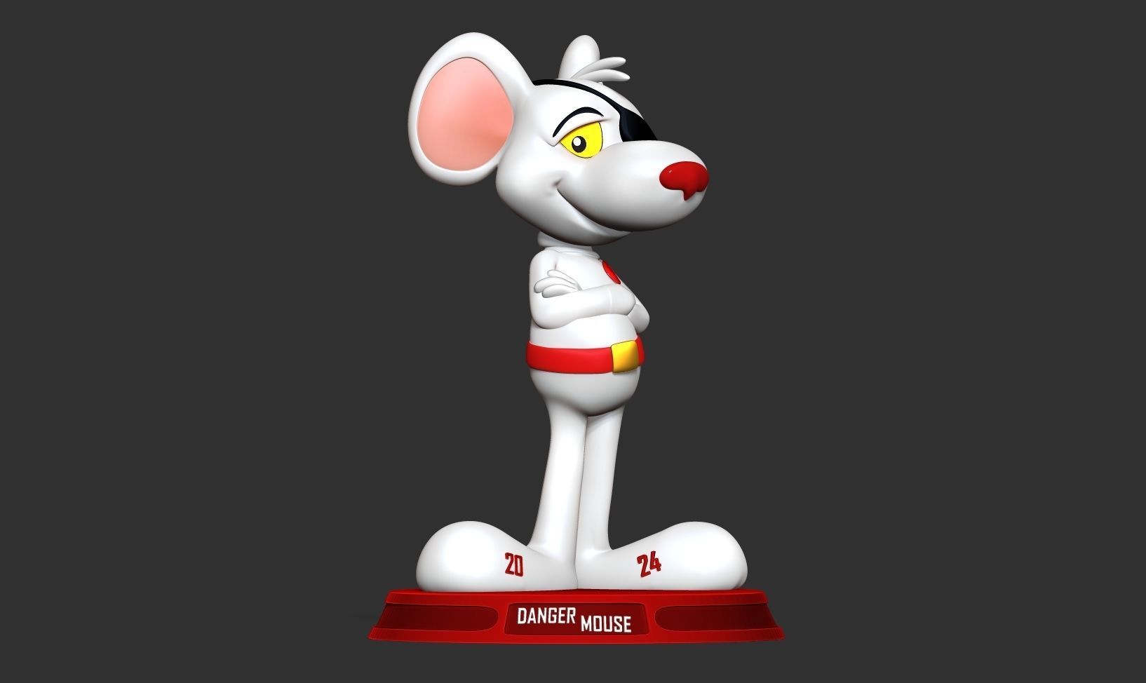 Danger Mouse Fanart 3D model 3D printable | CGTrader