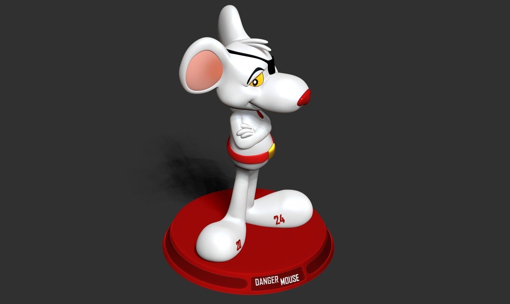 Danger Mouse Fanart 3D model 3D printable | CGTrader