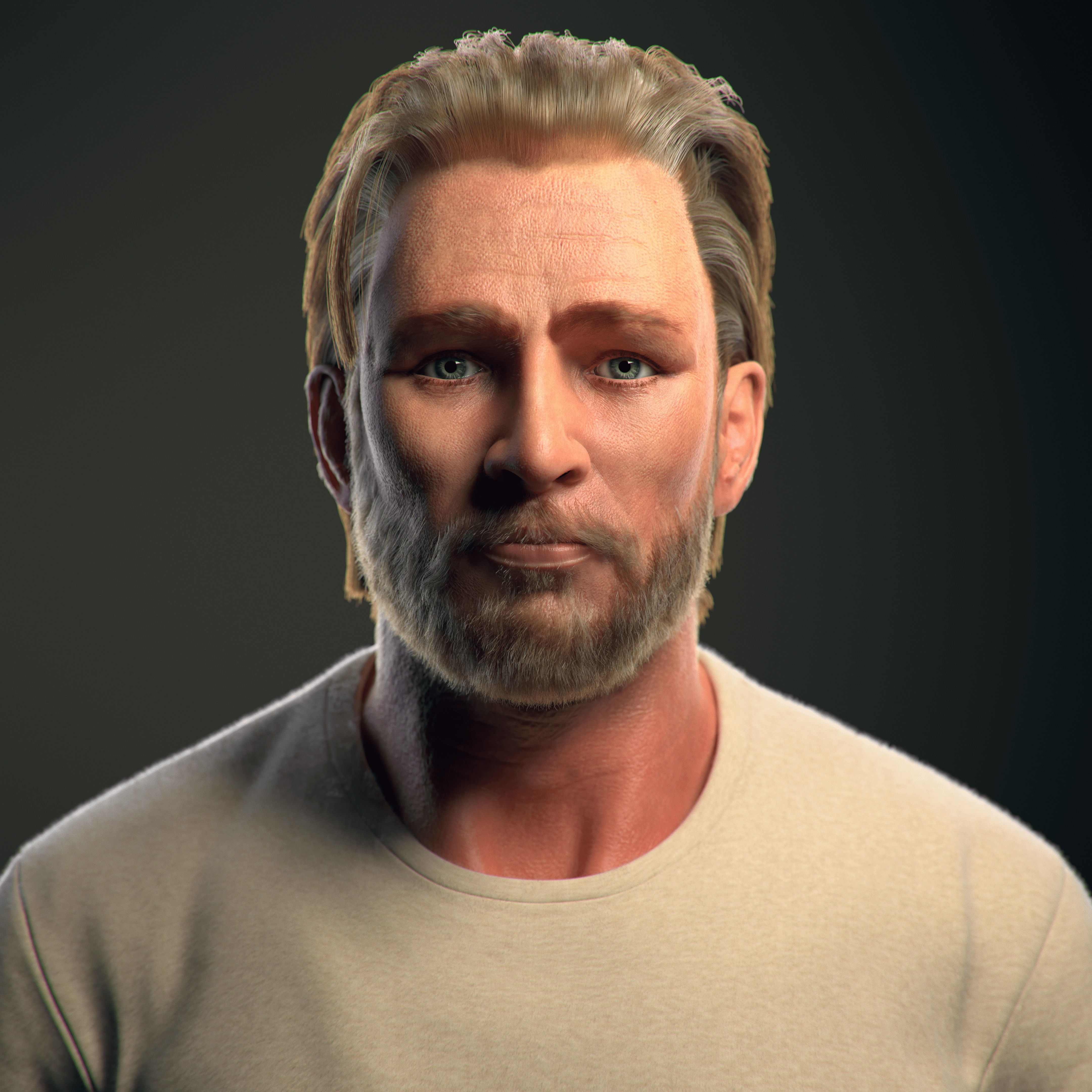 3D model Realistic Male character - Chris Evans from Infinity war VR ...