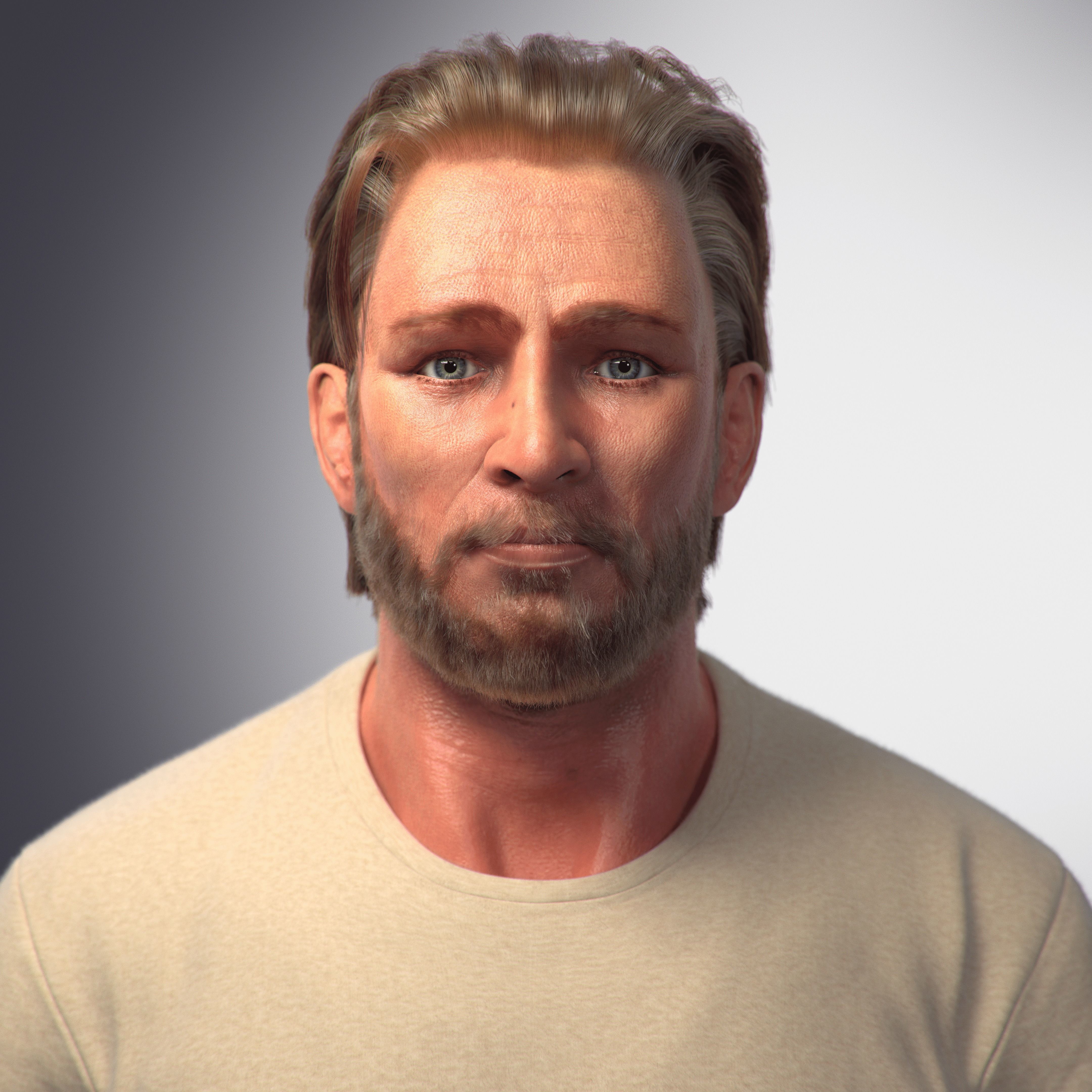 3D model Realistic Male character - Chris Evans from Infinity war VR ...