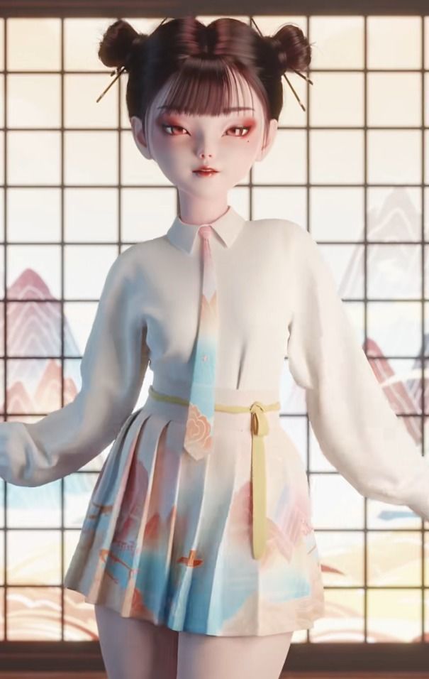 Xiaoli character model 3D model animated | CGTrader