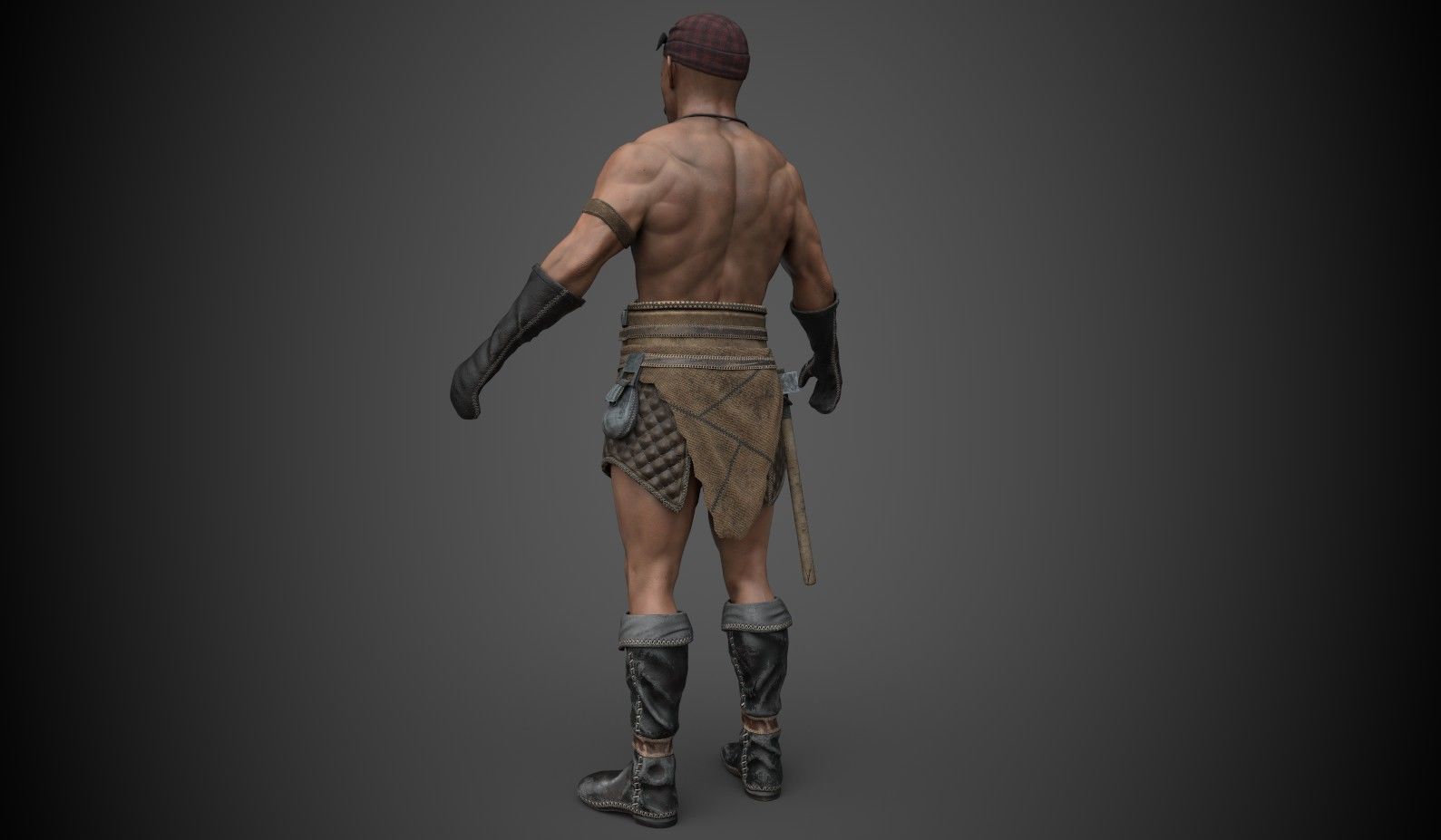 3d Model Stone Miner Vr Ar Low Poly Cgtrader