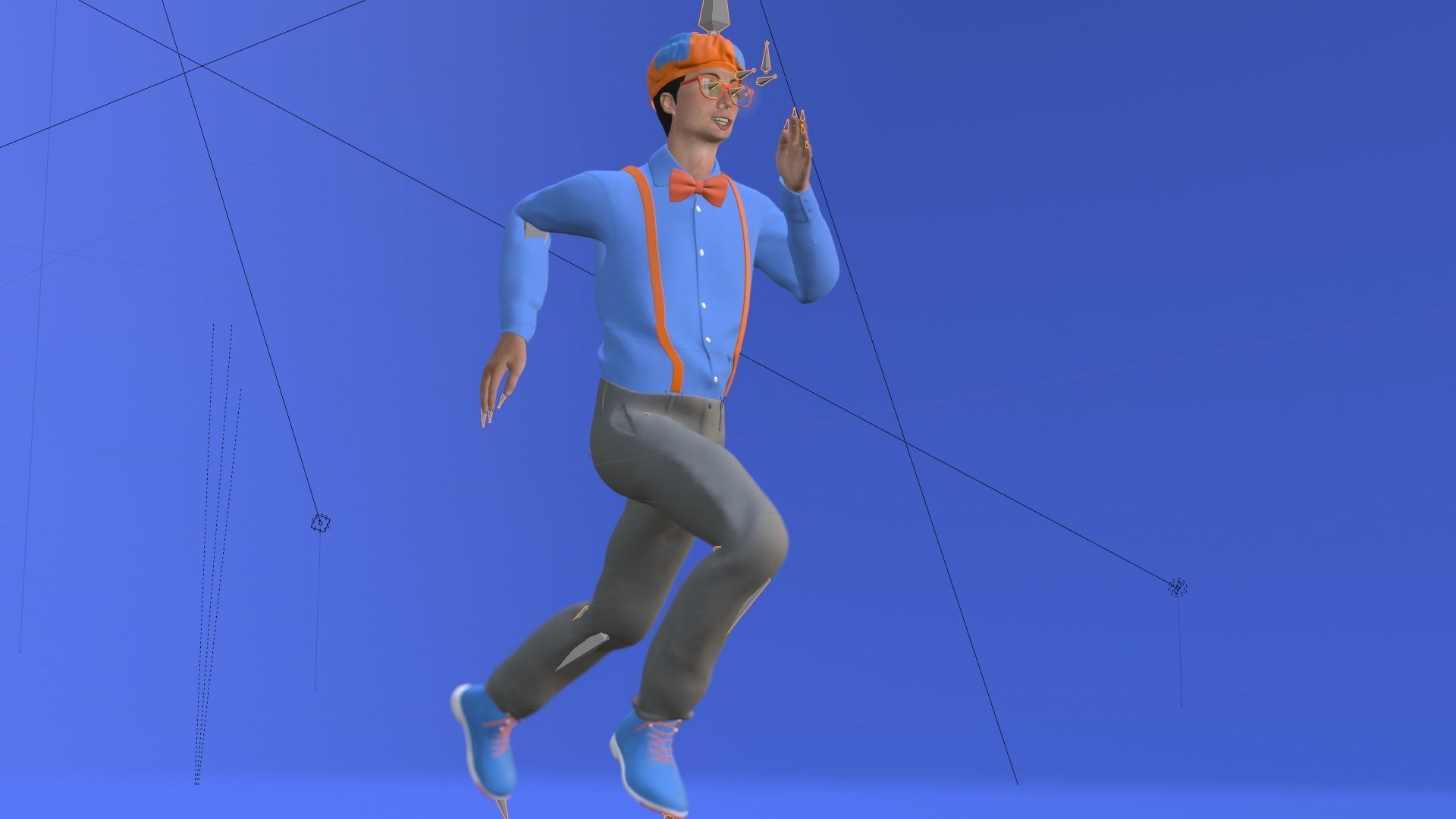 Blippi 3D model animated rigged | CGTrader