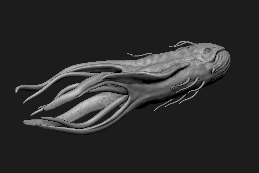 space whale Purrgil 3D model 3D printable | CGTrader