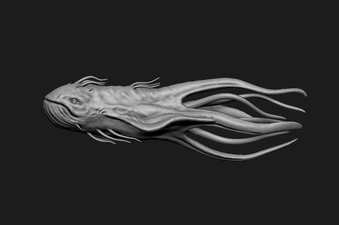 space whale Purrgil 3D model 3D printable | CGTrader