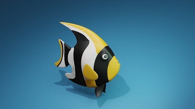 3D model angel fish VR / AR / low-poly | CGTrader