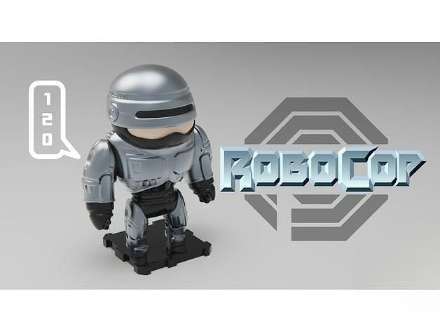 RoboCop 3D Printing Creation 3D model 3D printable | CGTrader