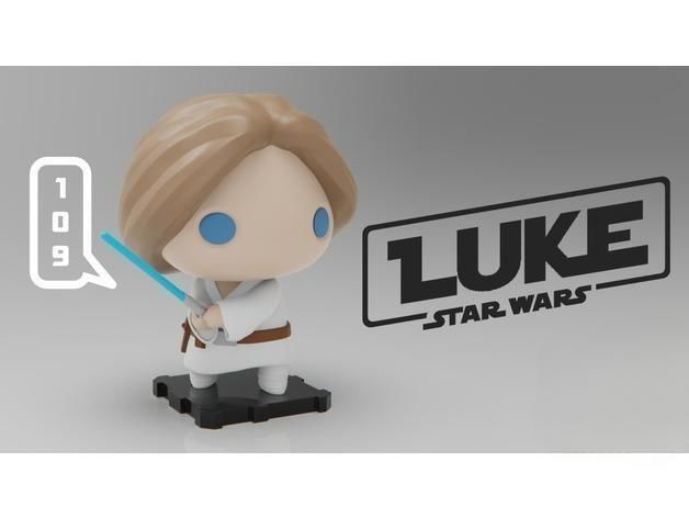 Luke Skywalker 3D Print Model 3D model 3D printable | CGTrader